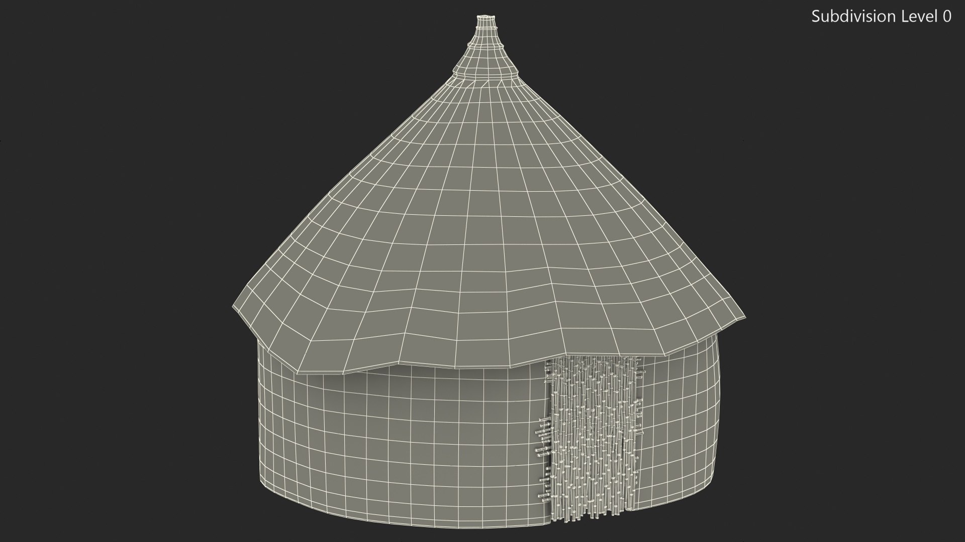 Traditional African Hut With Painting Fur 3D Model - TurboSquid 1784450