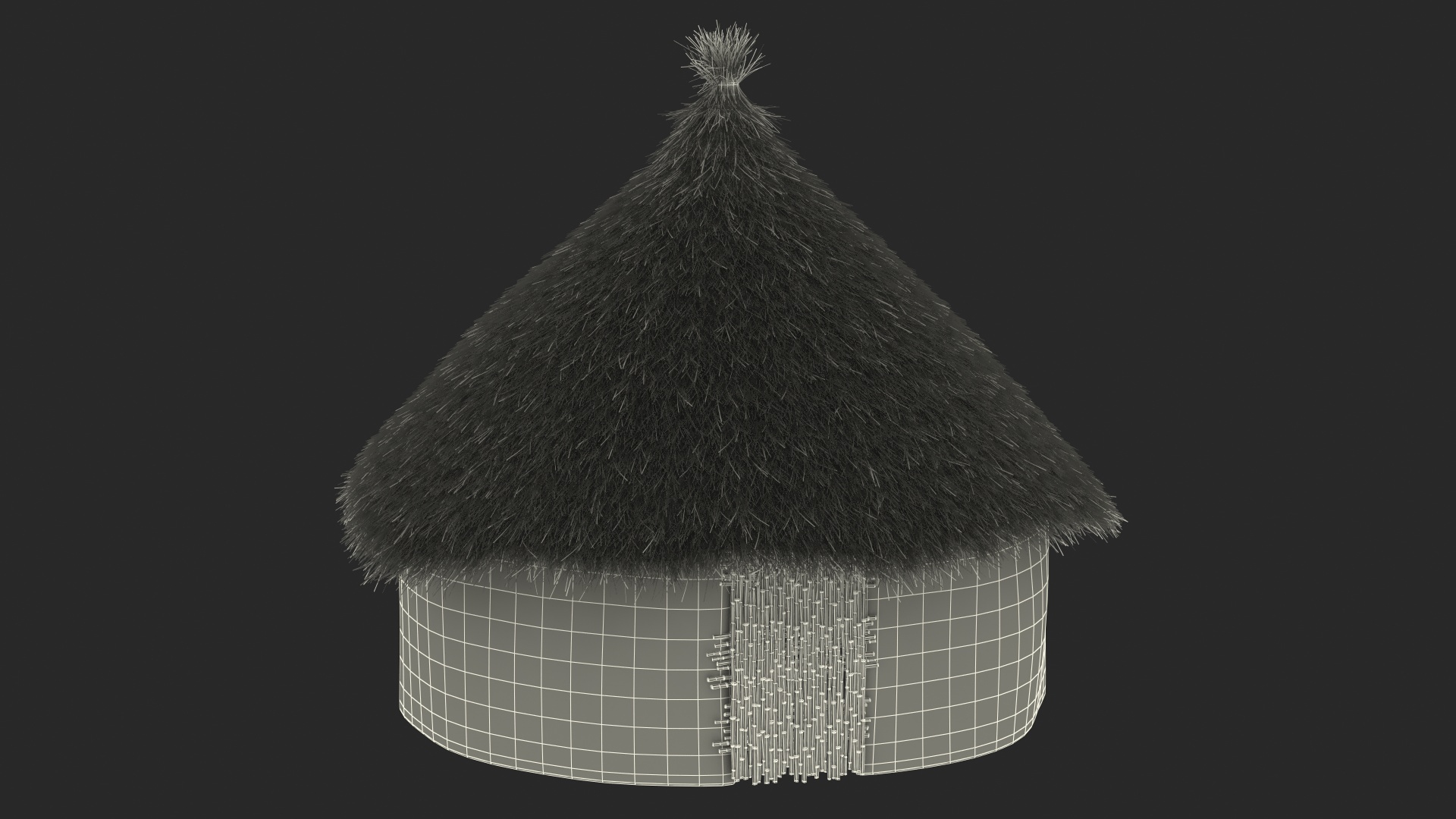 Traditional African Hut With Painting Fur 3D Model - TurboSquid 1784450