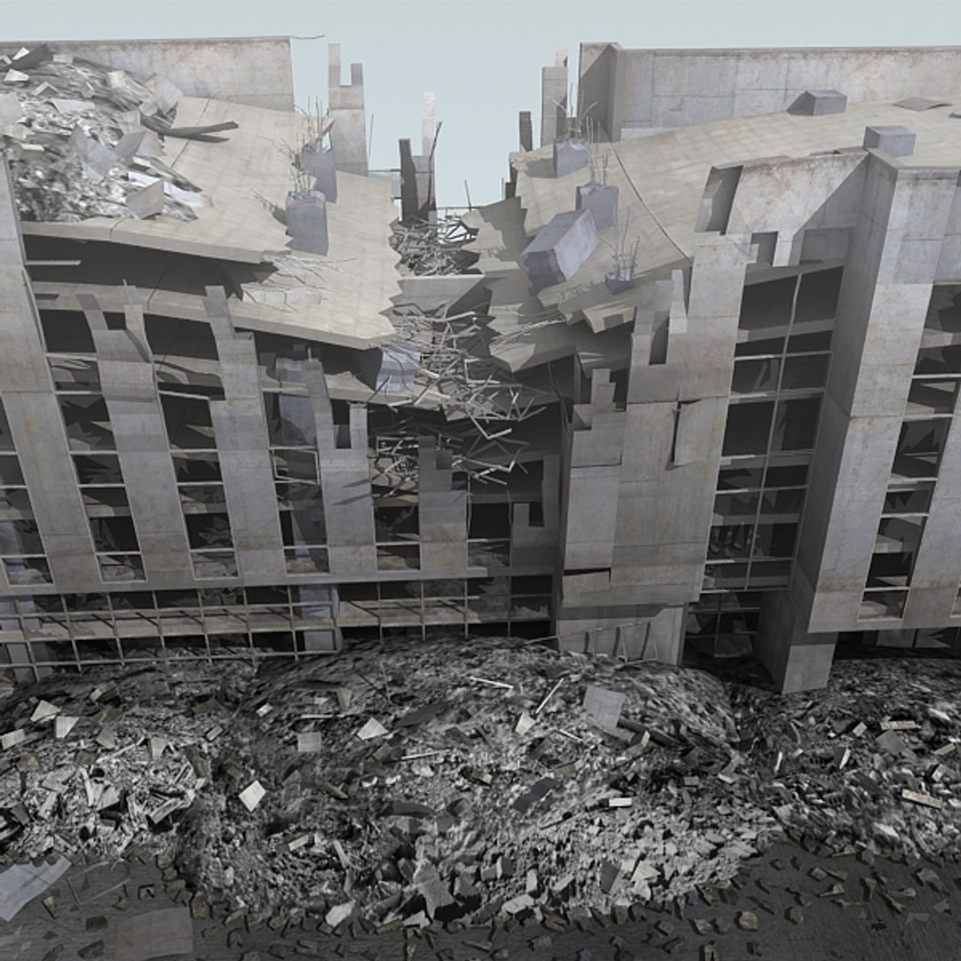 Lightwave Destroyed Building