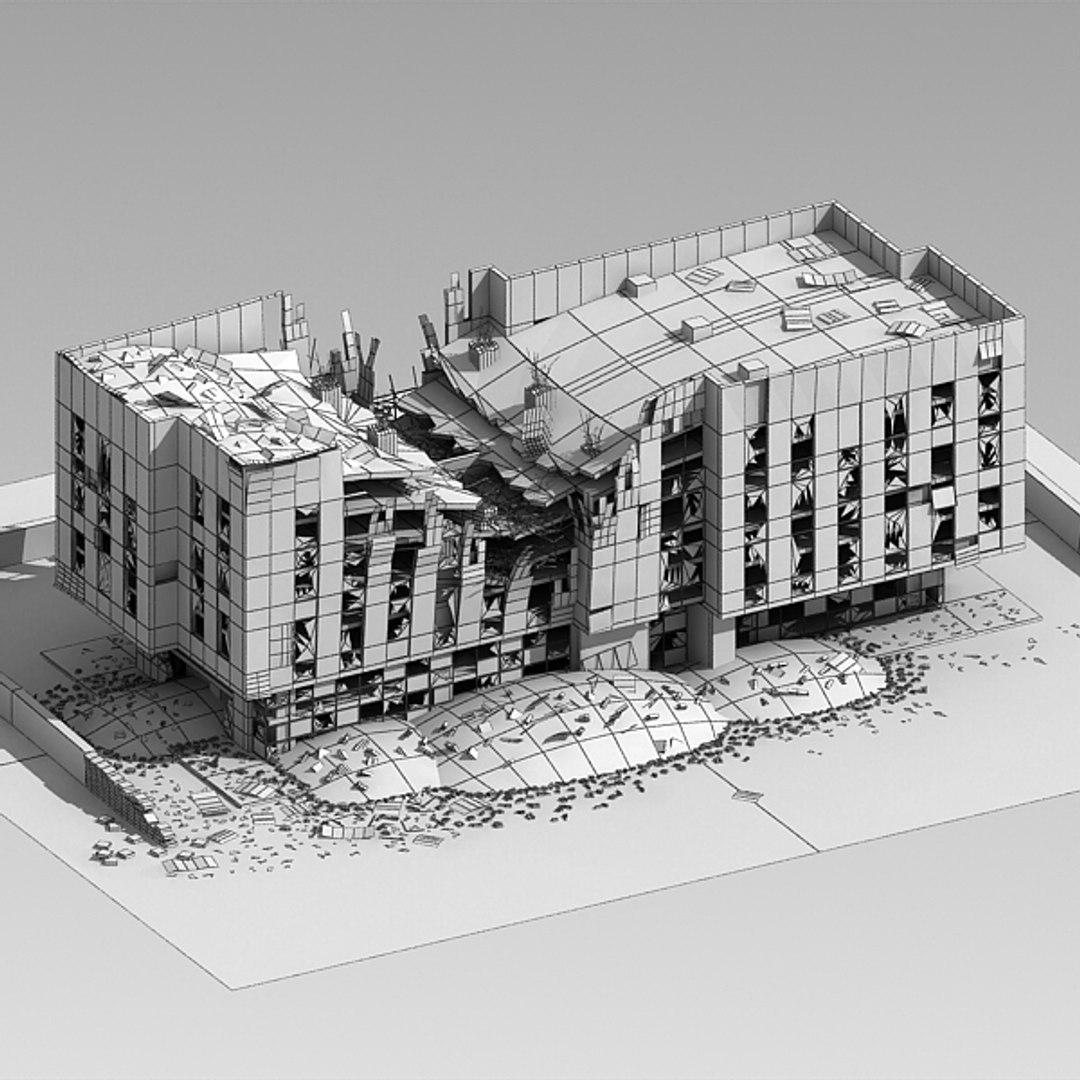 Lightwave Destroyed Building