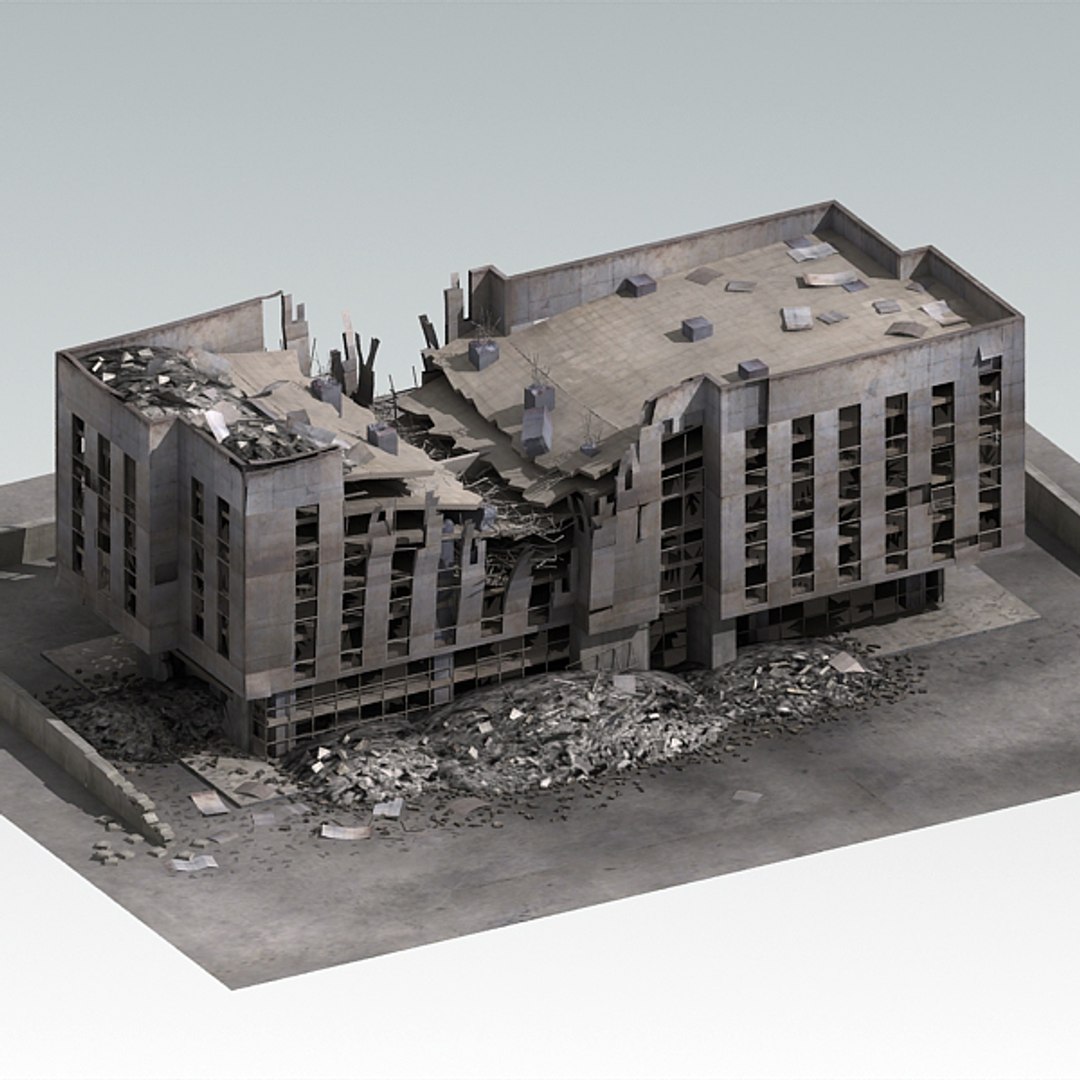 Lightwave Destroyed Building