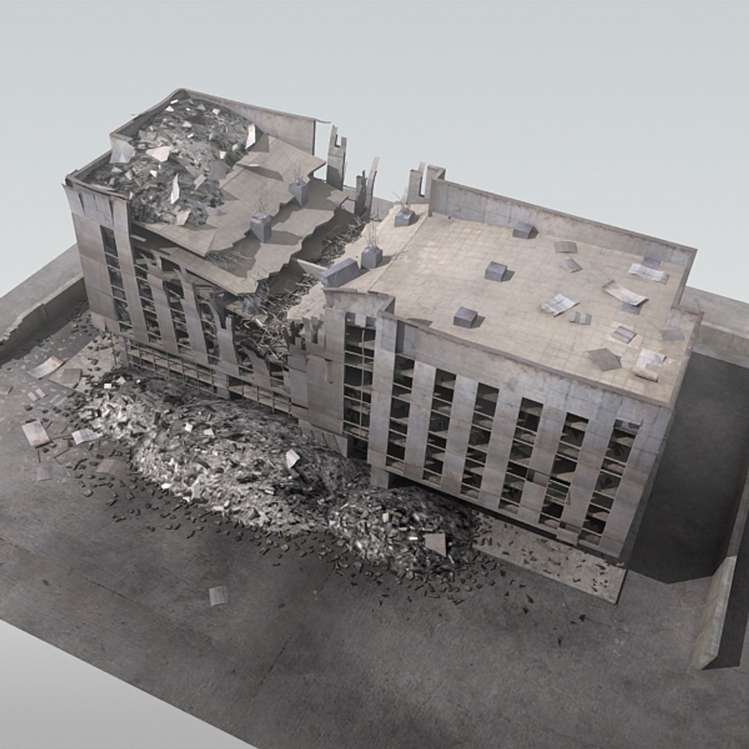 Lightwave Destroyed Building