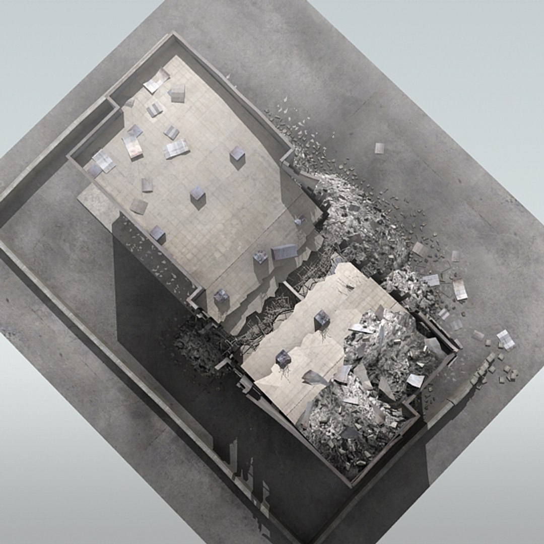 Lightwave Destroyed Building