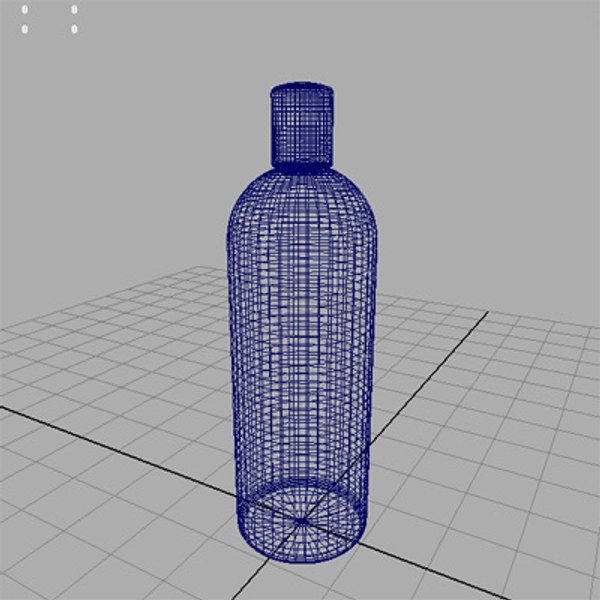 3d model liquid bottle