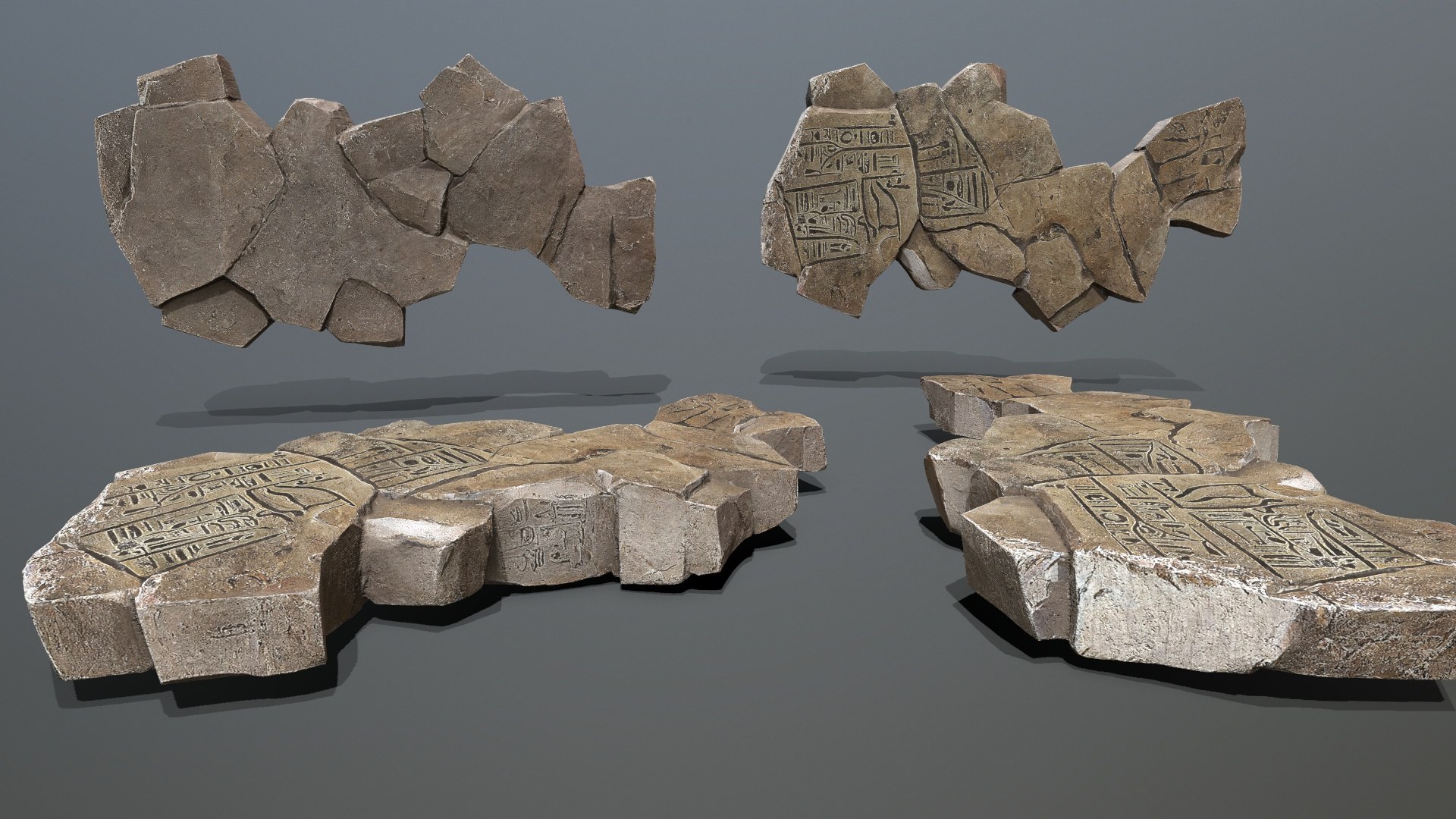 3D Egyptian Rocks Model - TurboSquid 2455371