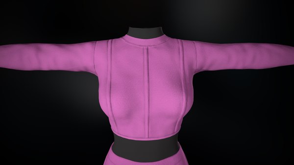 Pink women outfit 3D model - TurboSquid 1642055
