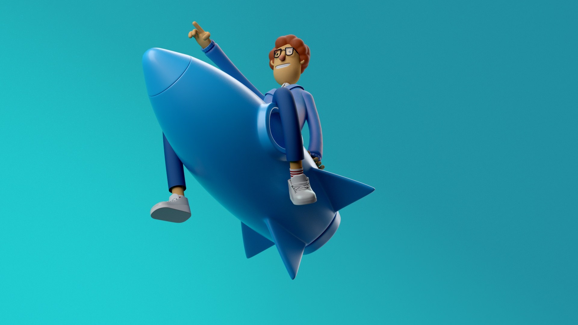 Man On The Flying Rocket 3d Model 3D Model - TurboSquid 1805971
