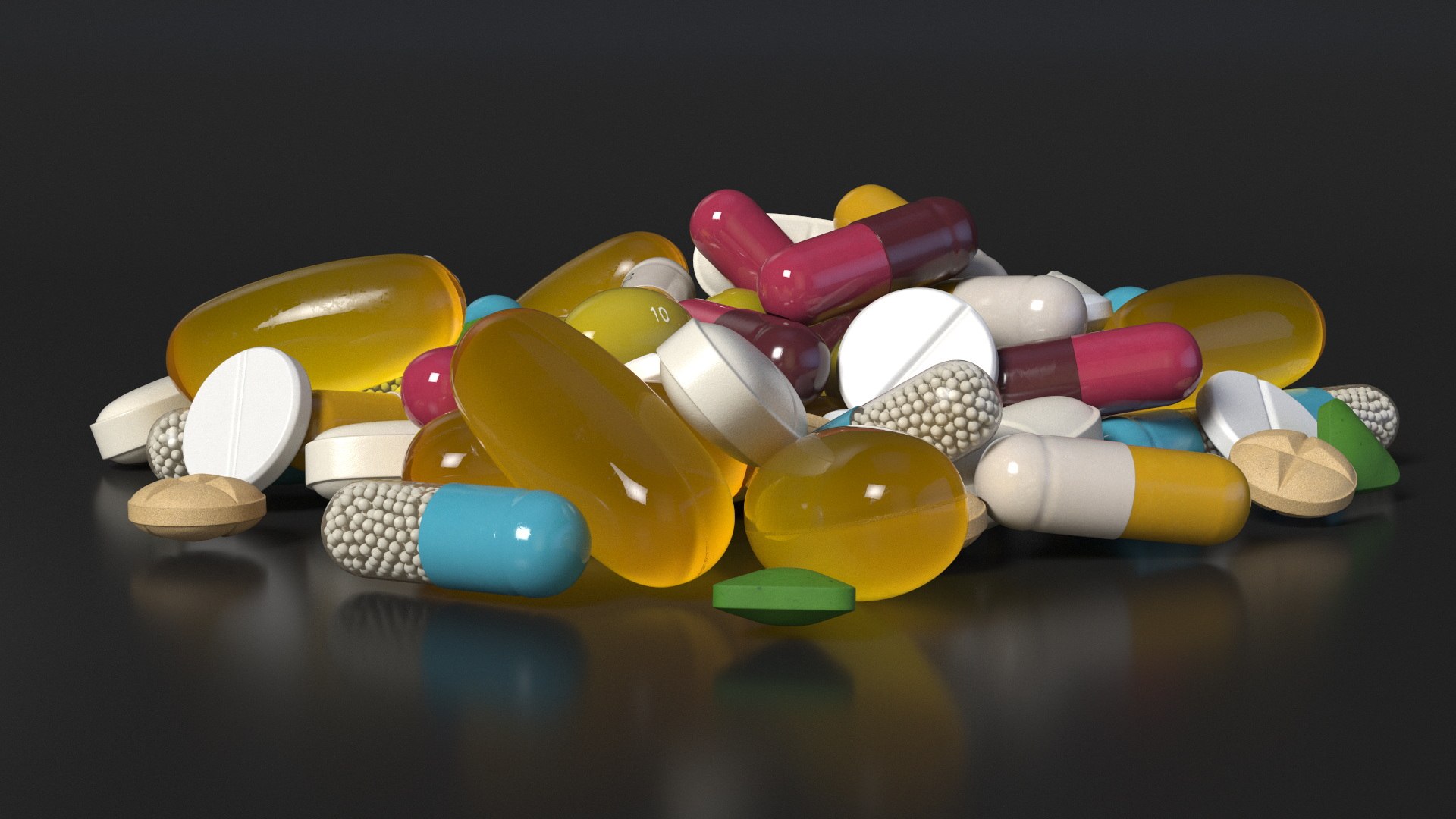 Stack Of Pills 3D Model - TurboSquid 2342491