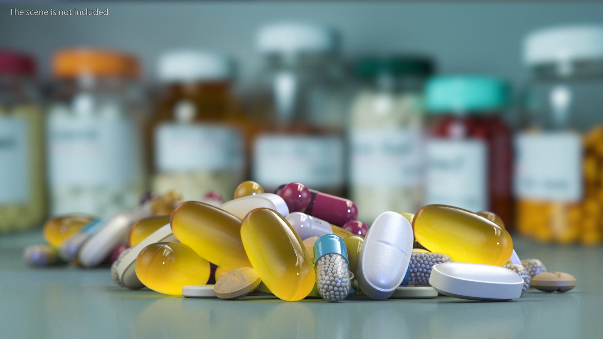 Stack Of Pills 3D Model - TurboSquid 2342491