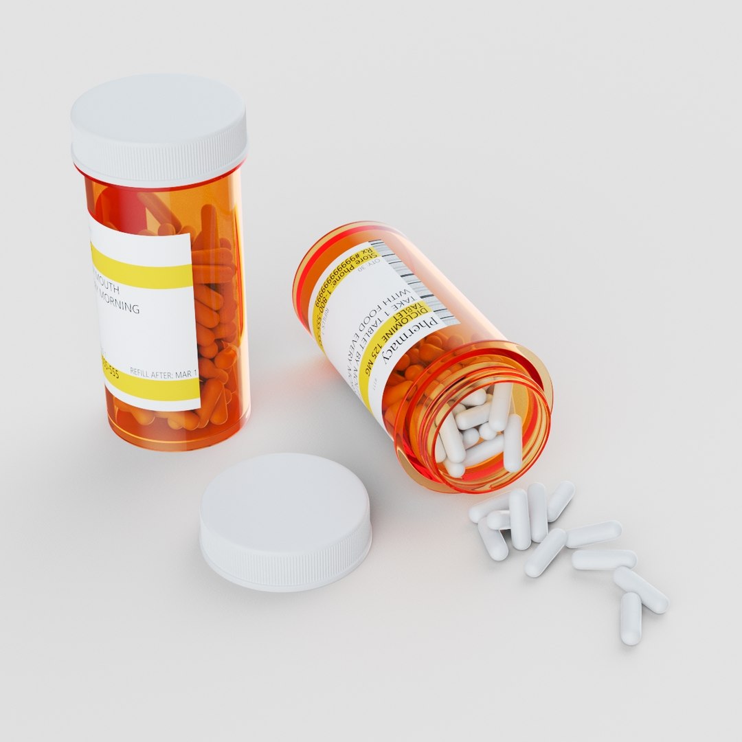 Pill Bottles 3D Model - TurboSquid 2067078