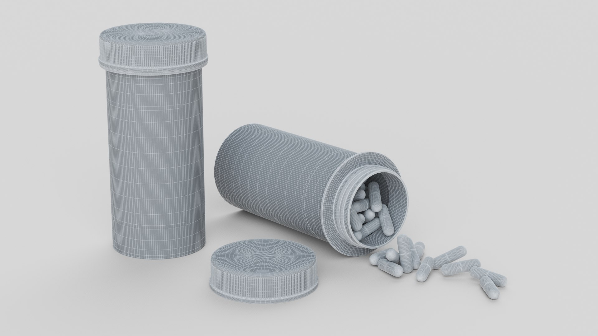 Pill Bottles 3D Model - TurboSquid 2067078