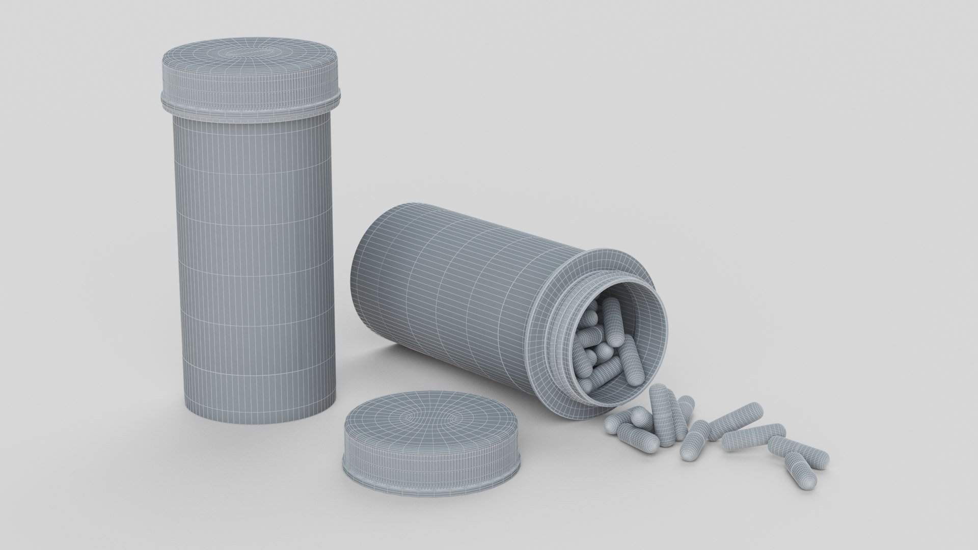 Pill Bottles 3D Model - TurboSquid 2067078