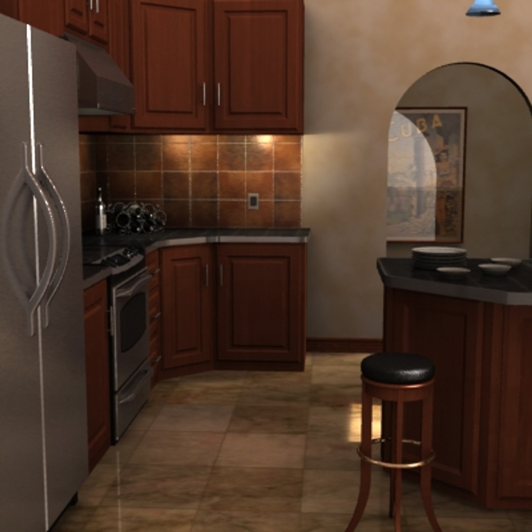 Kitchen Example 3d Model