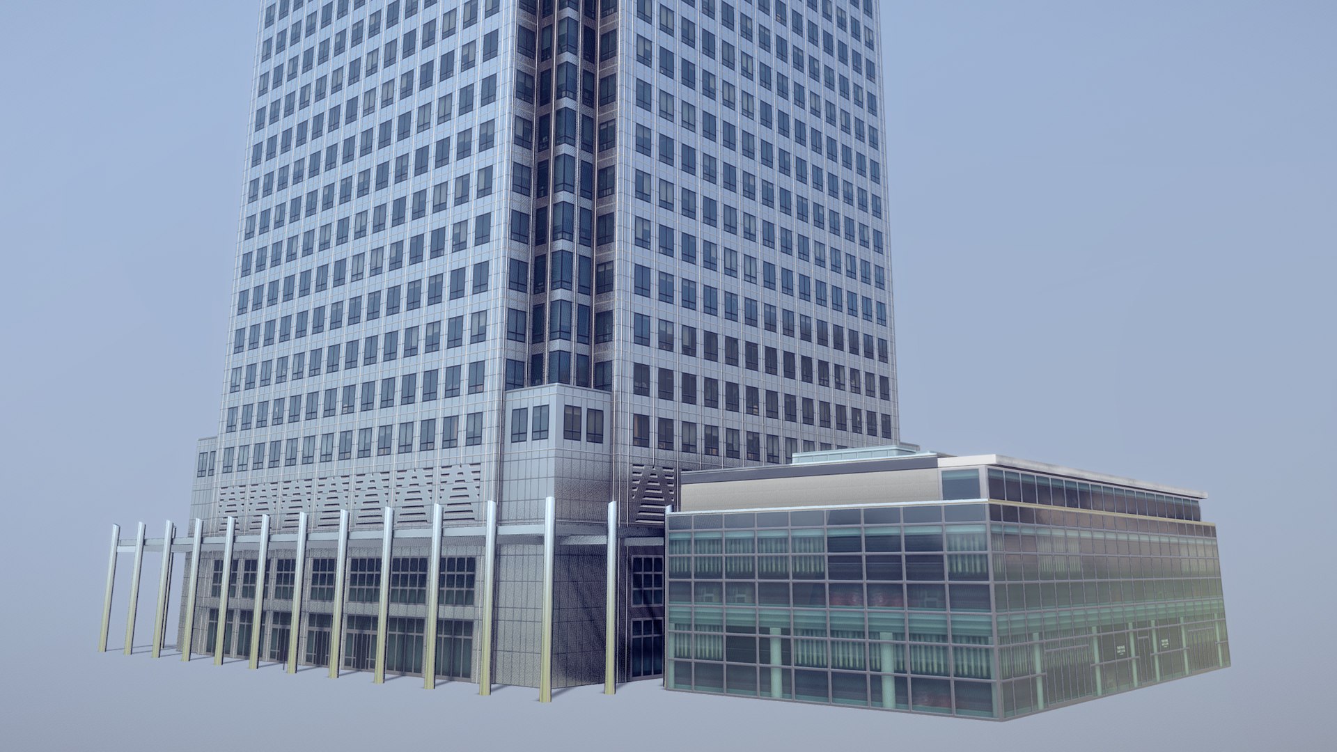 3D London One Canada Square - TurboSquid 1780088