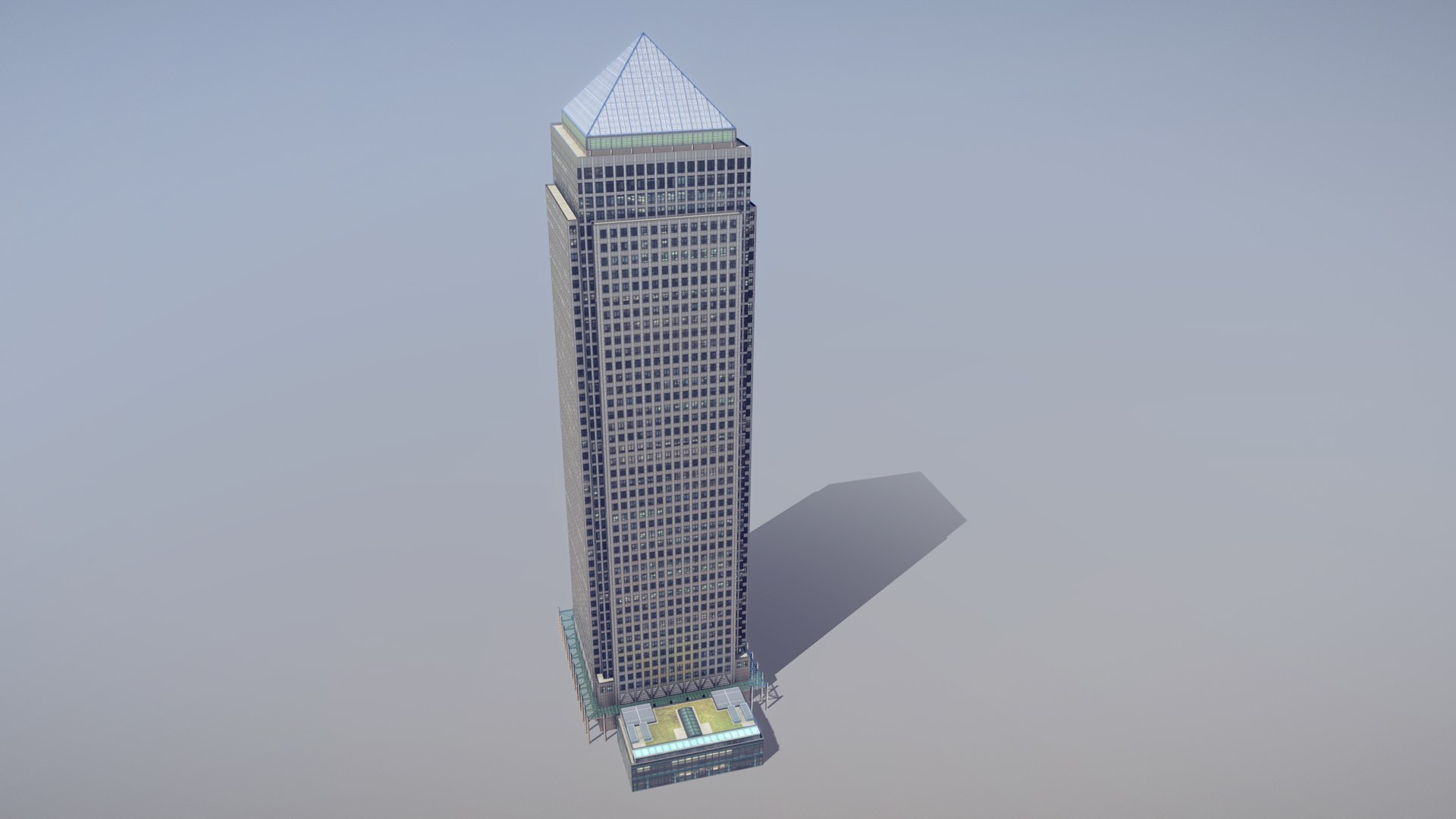 3D London One Canada Square - TurboSquid 1780088