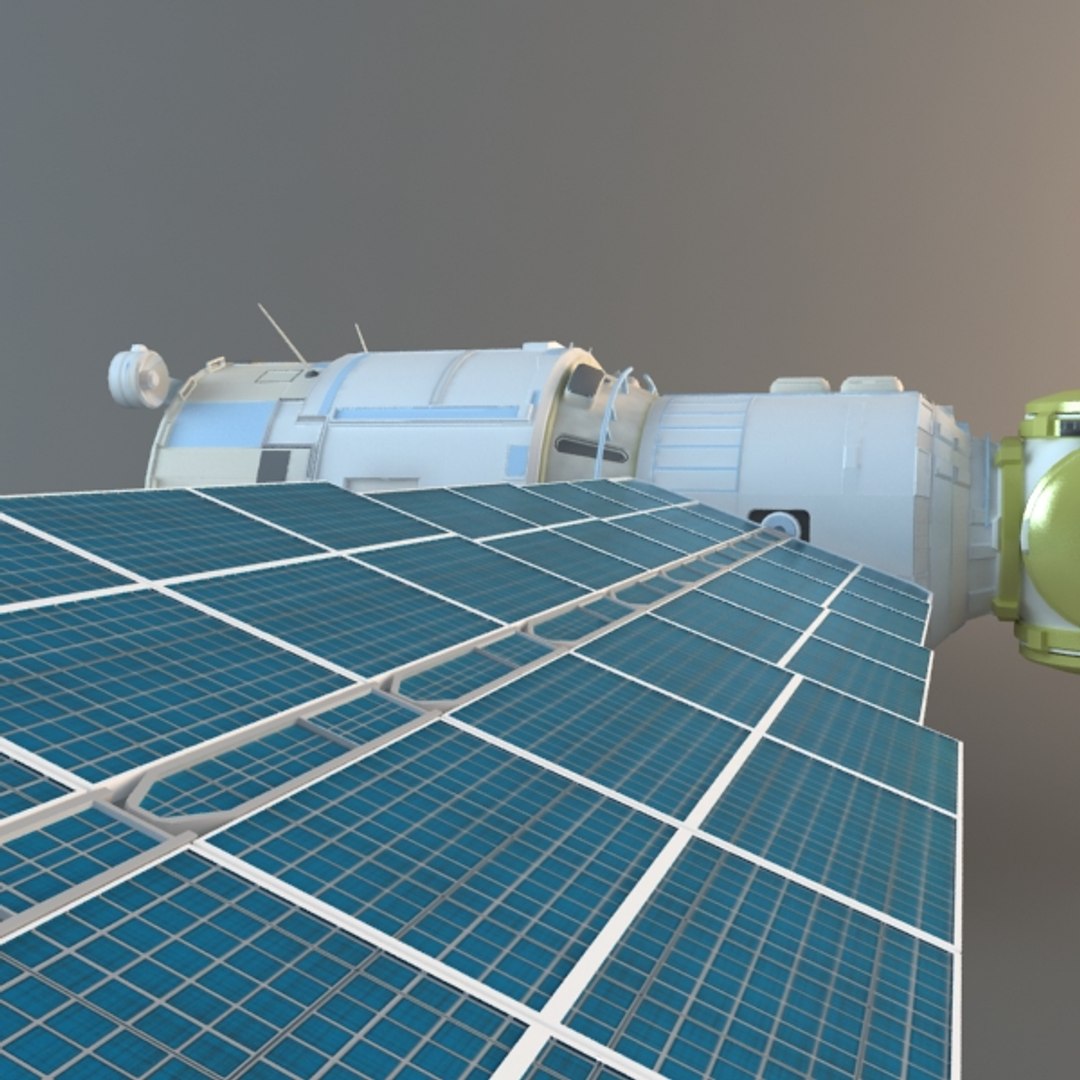 3d Model Zvezda Service Module