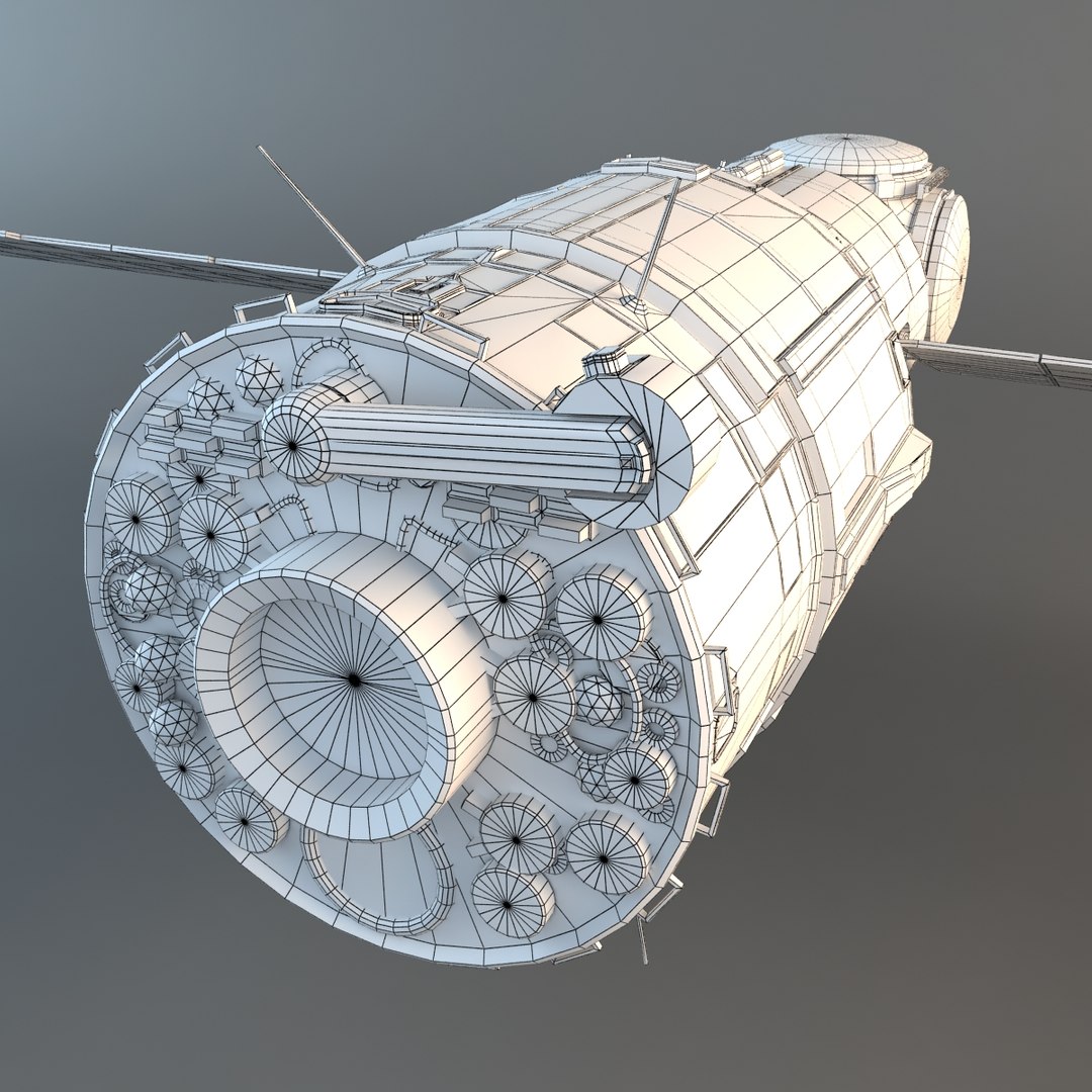 3d Model Zvezda Service Module