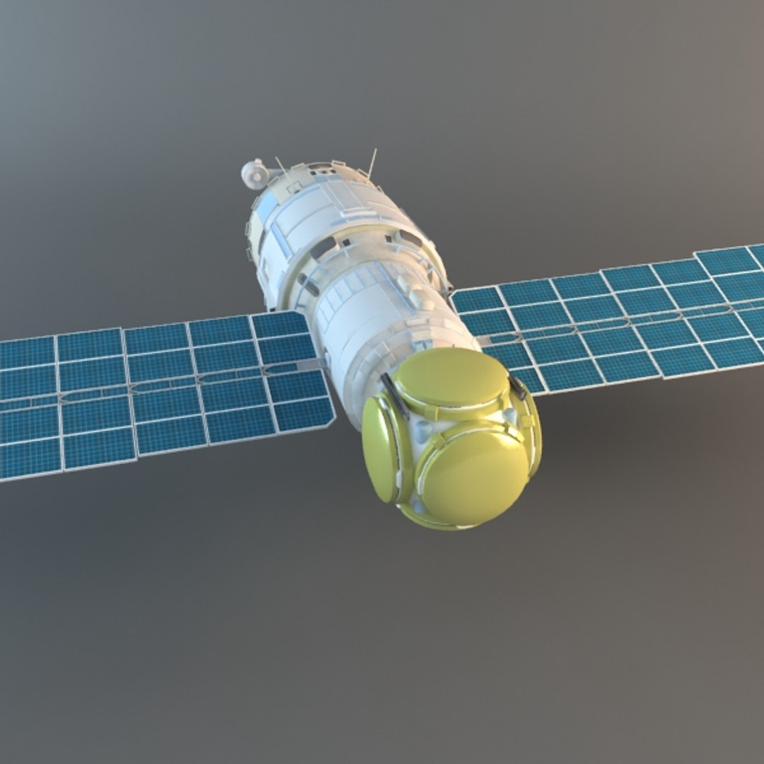 3d Model Zvezda Service Module
