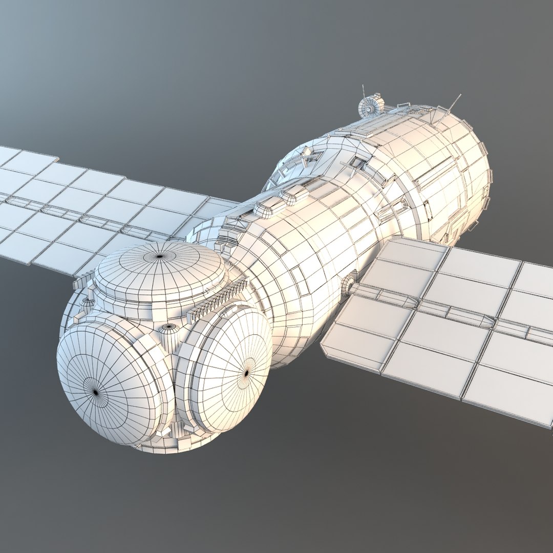 3d Model Zvezda Service Module