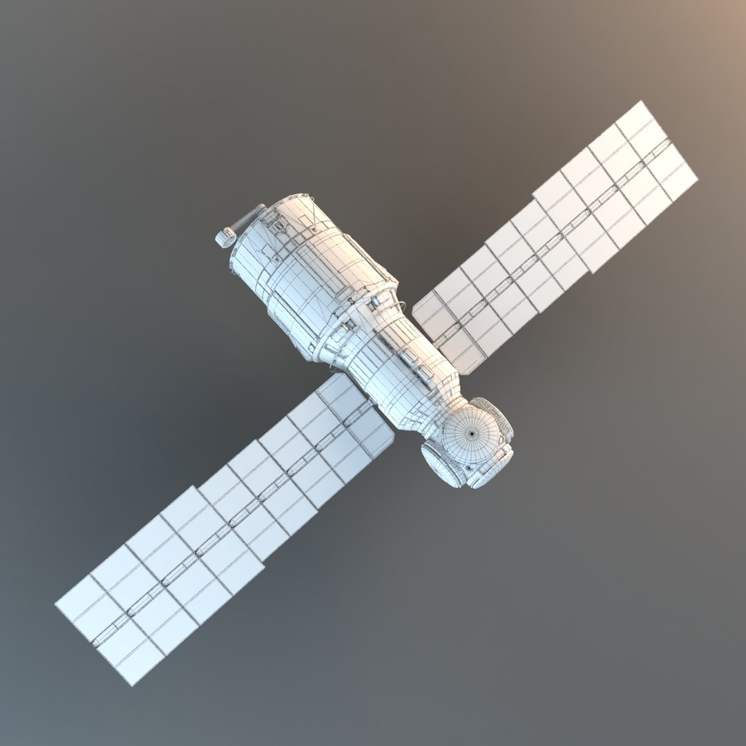3d Model Zvezda Service Module