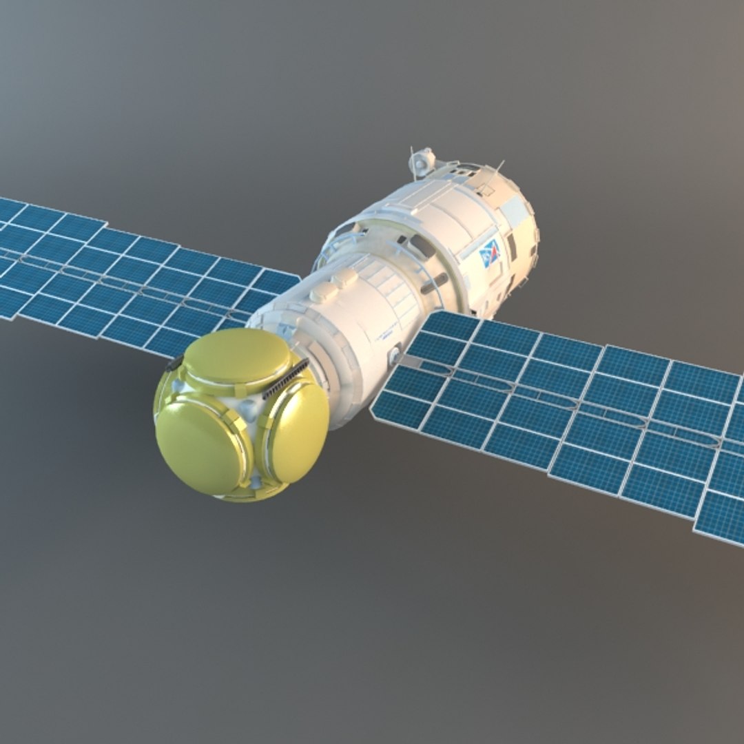 3d Model Zvezda Service Module