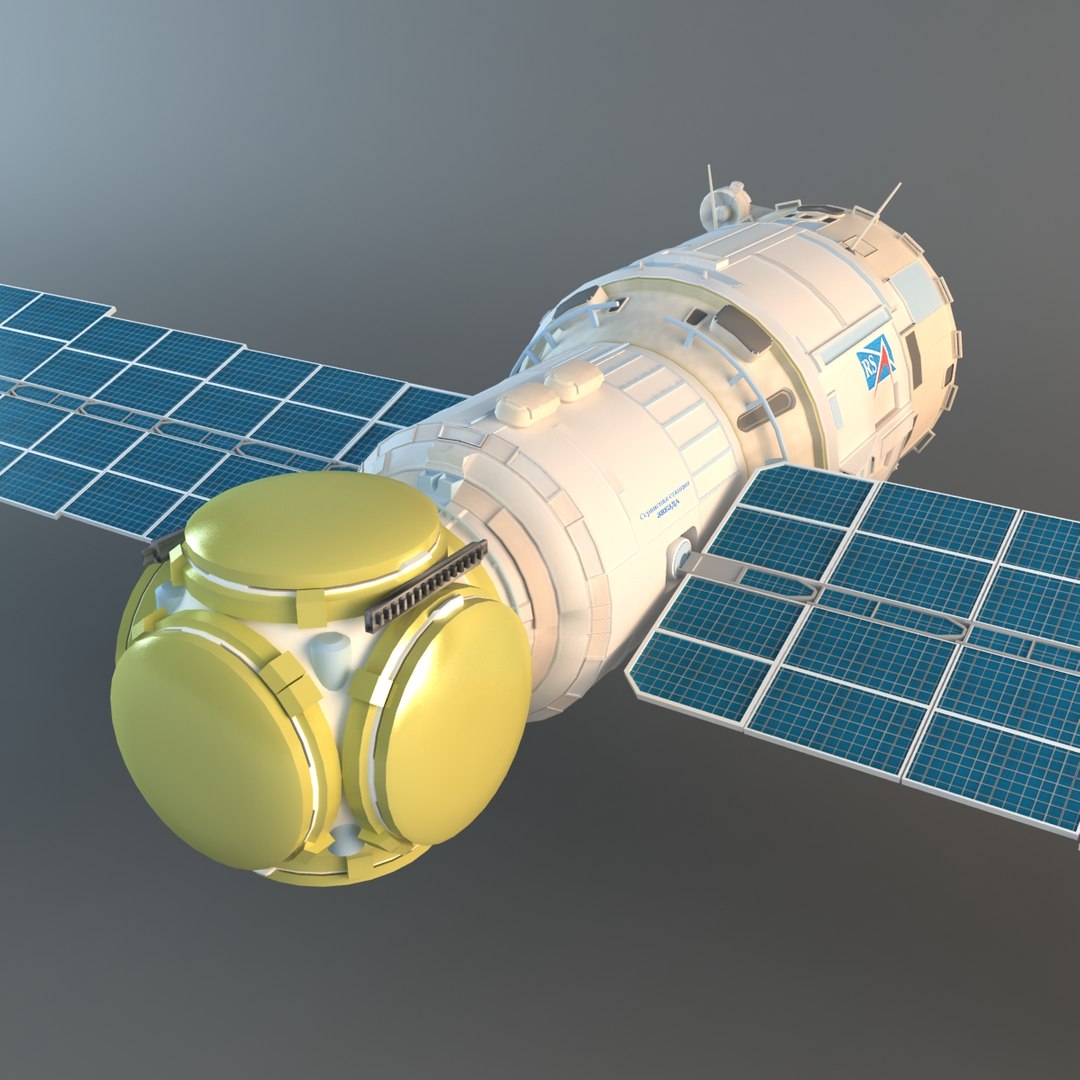 3d Model Zvezda Service Module