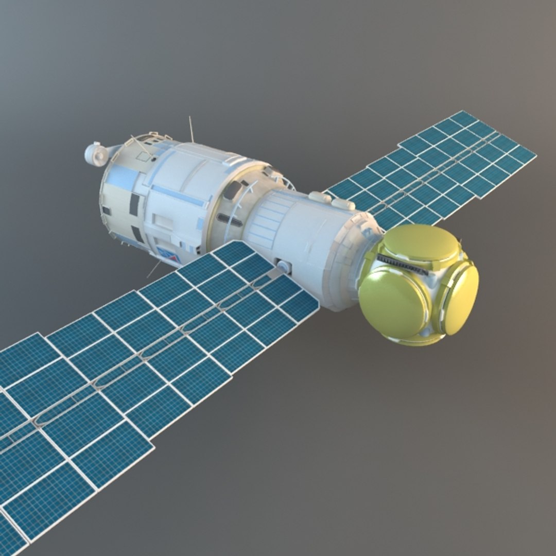 3d Model Zvezda Service Module