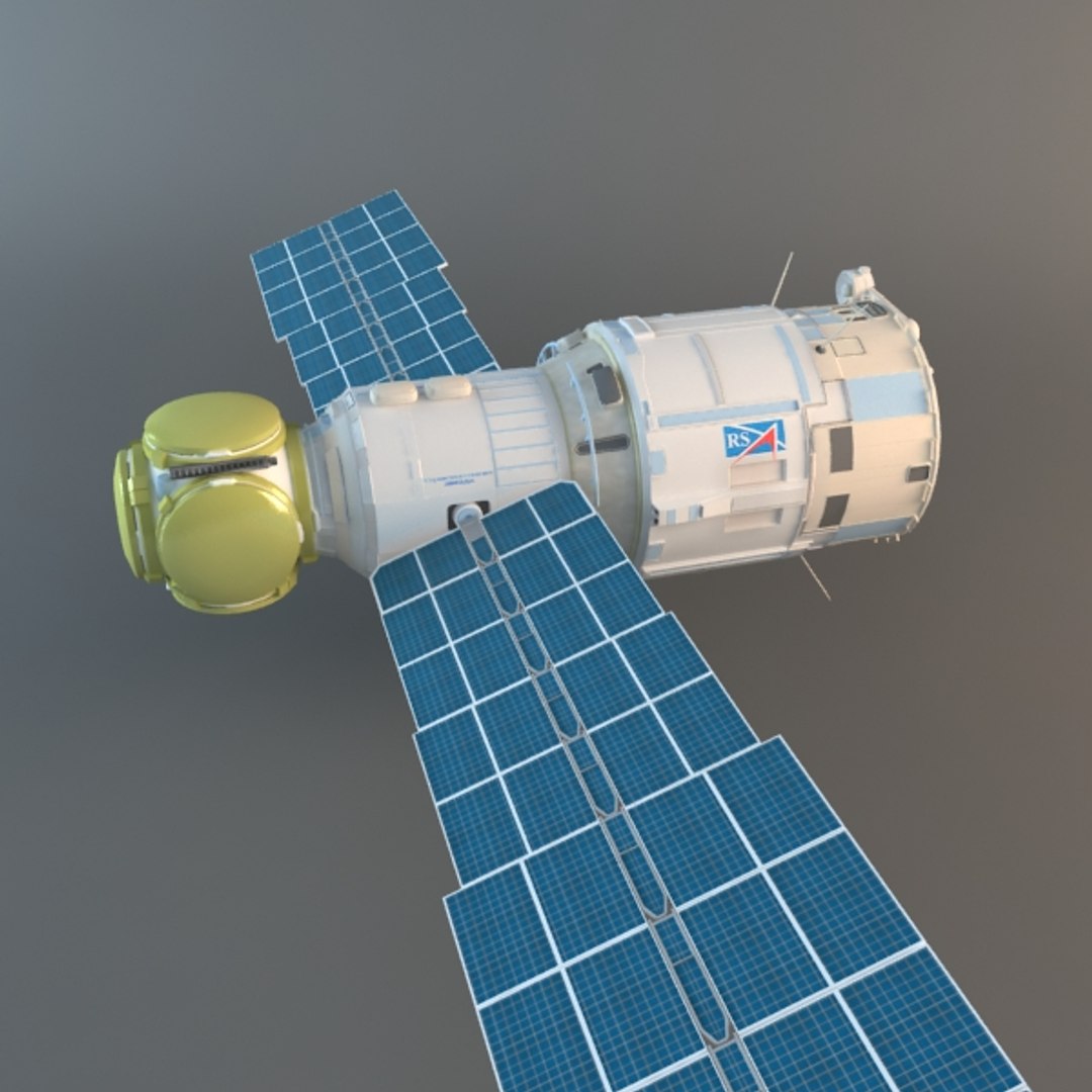 3d Model Zvezda Service Module