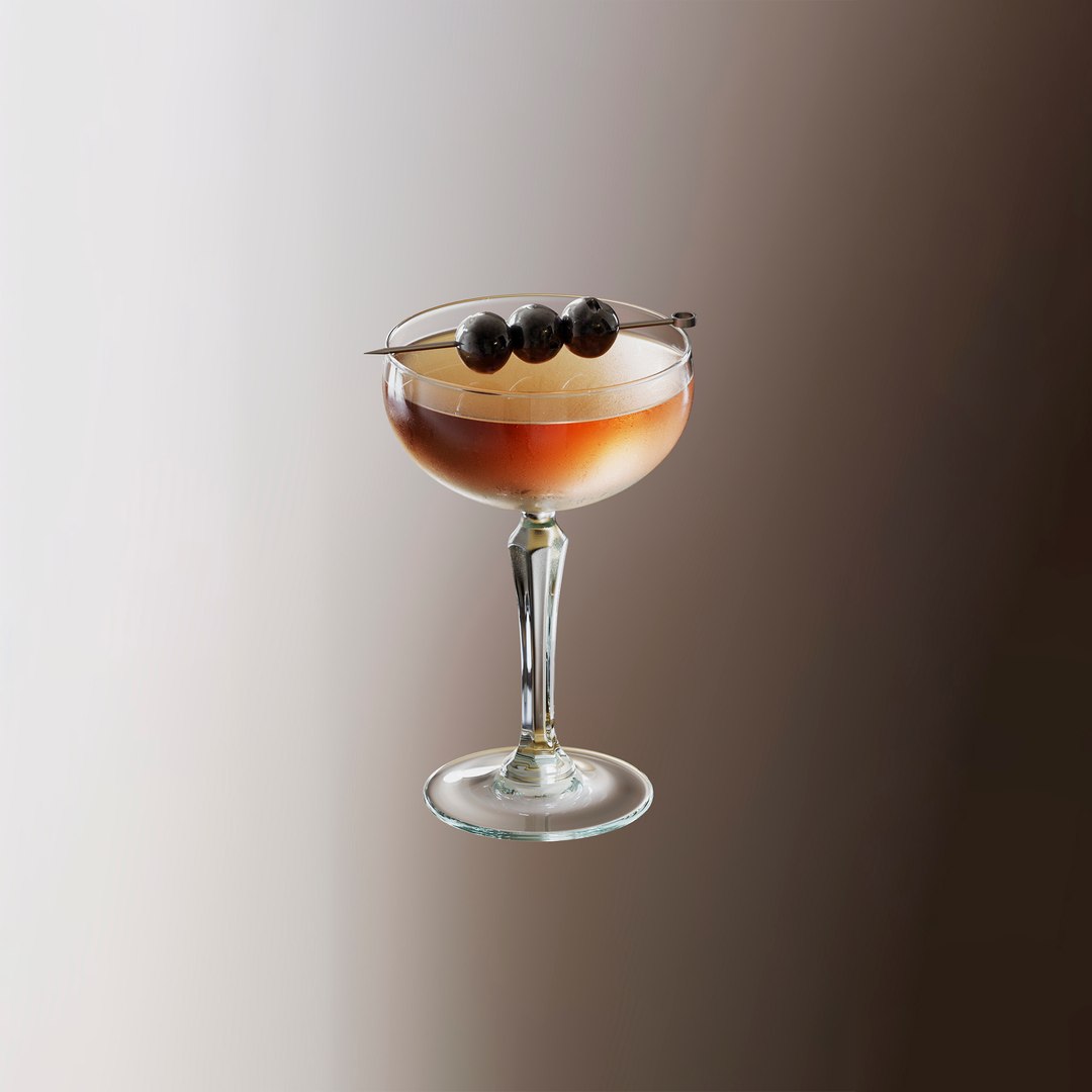 3D Cocktail Rob Roy - TurboSquid 1895066