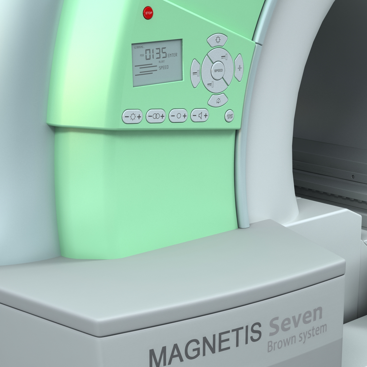mri machine 3d model