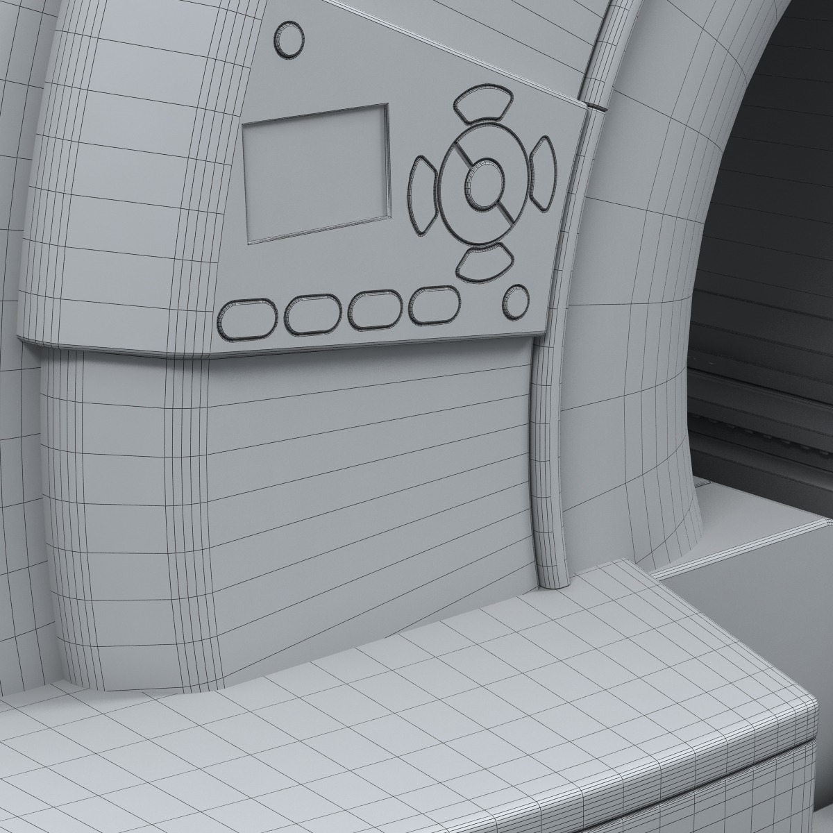 mri machine 3d model