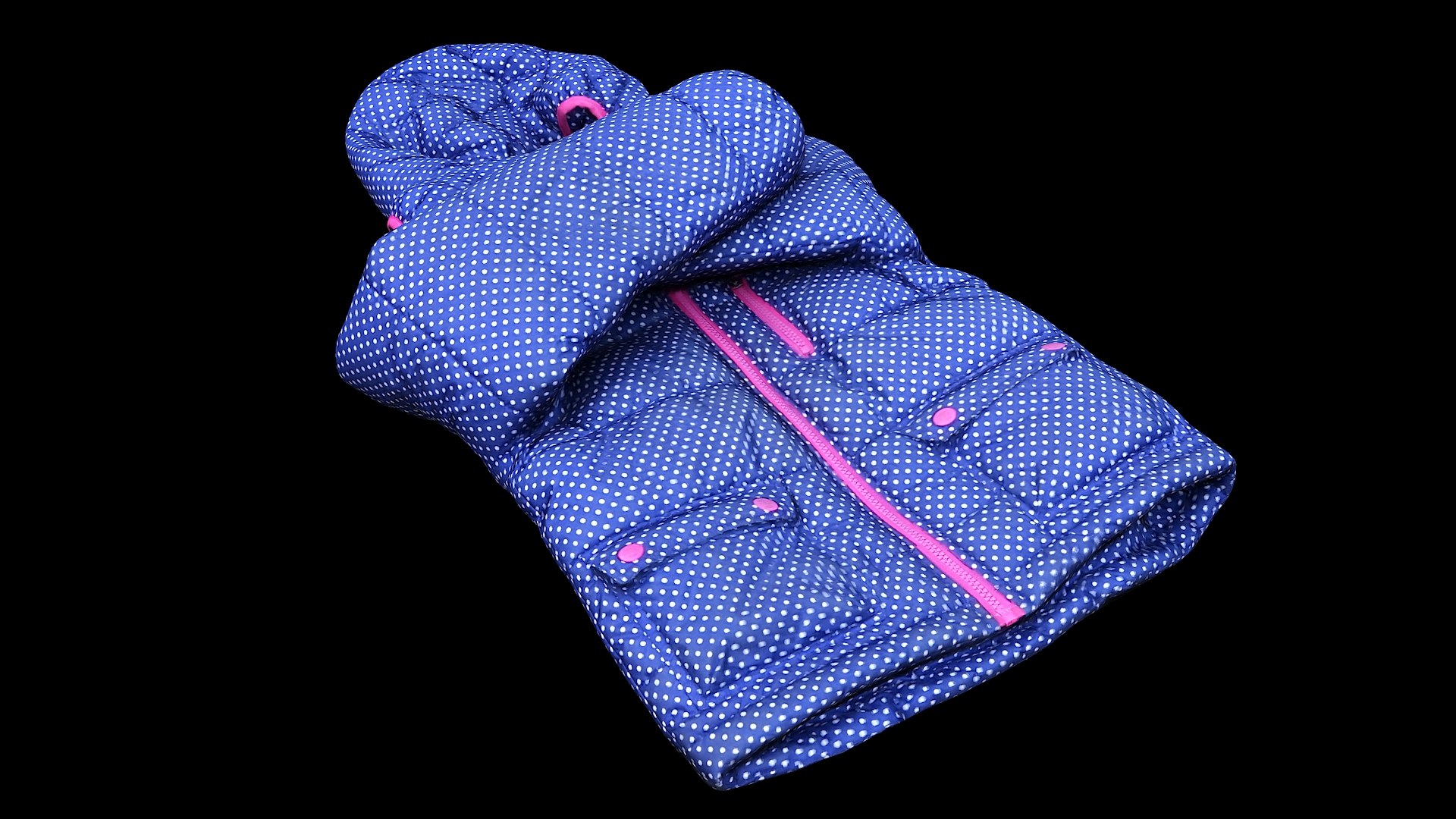 3D Girls Winter Coat Jacket - TurboSquid 1473118