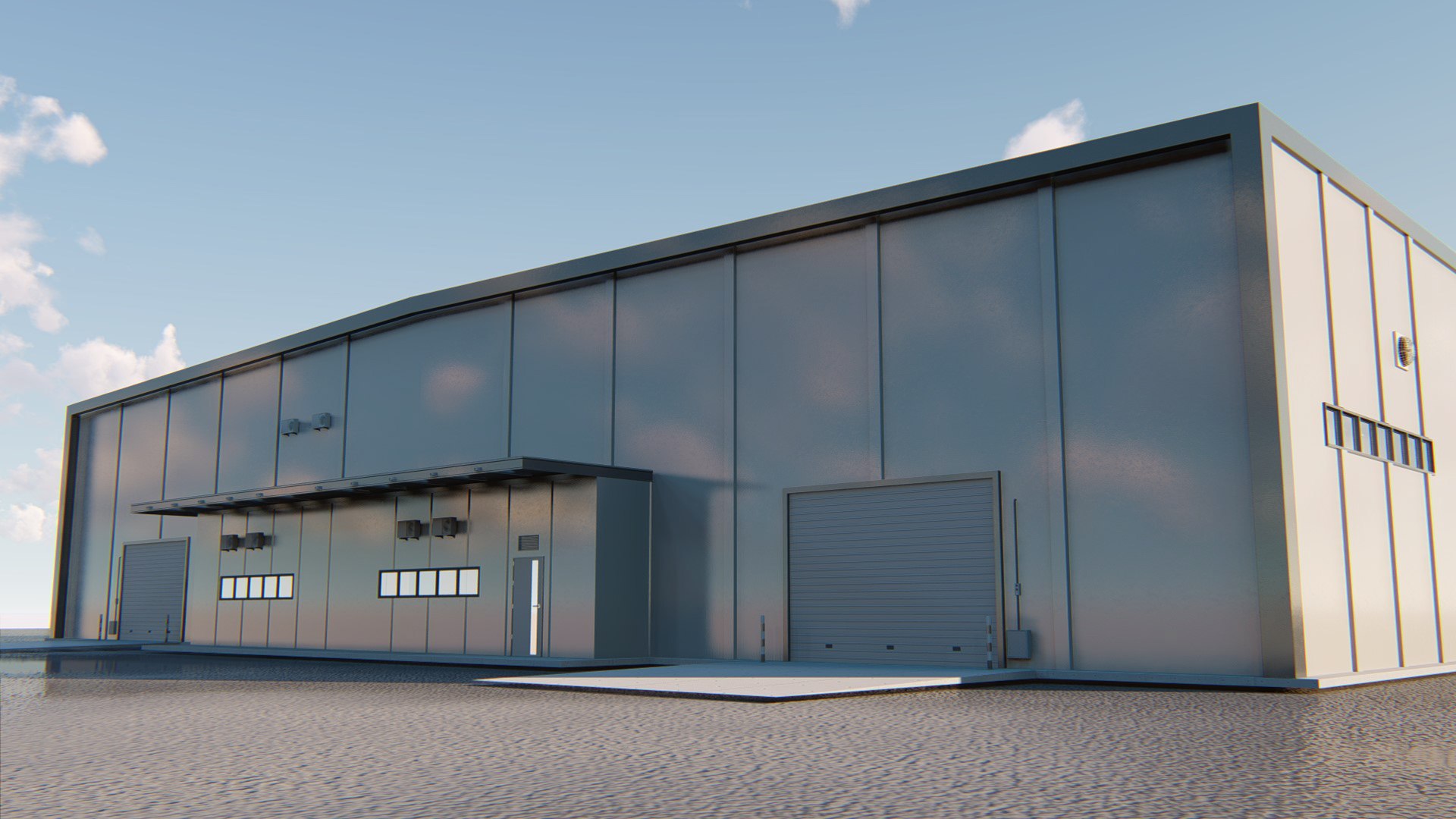 Warehouse 3D Model - TurboSquid 1694286