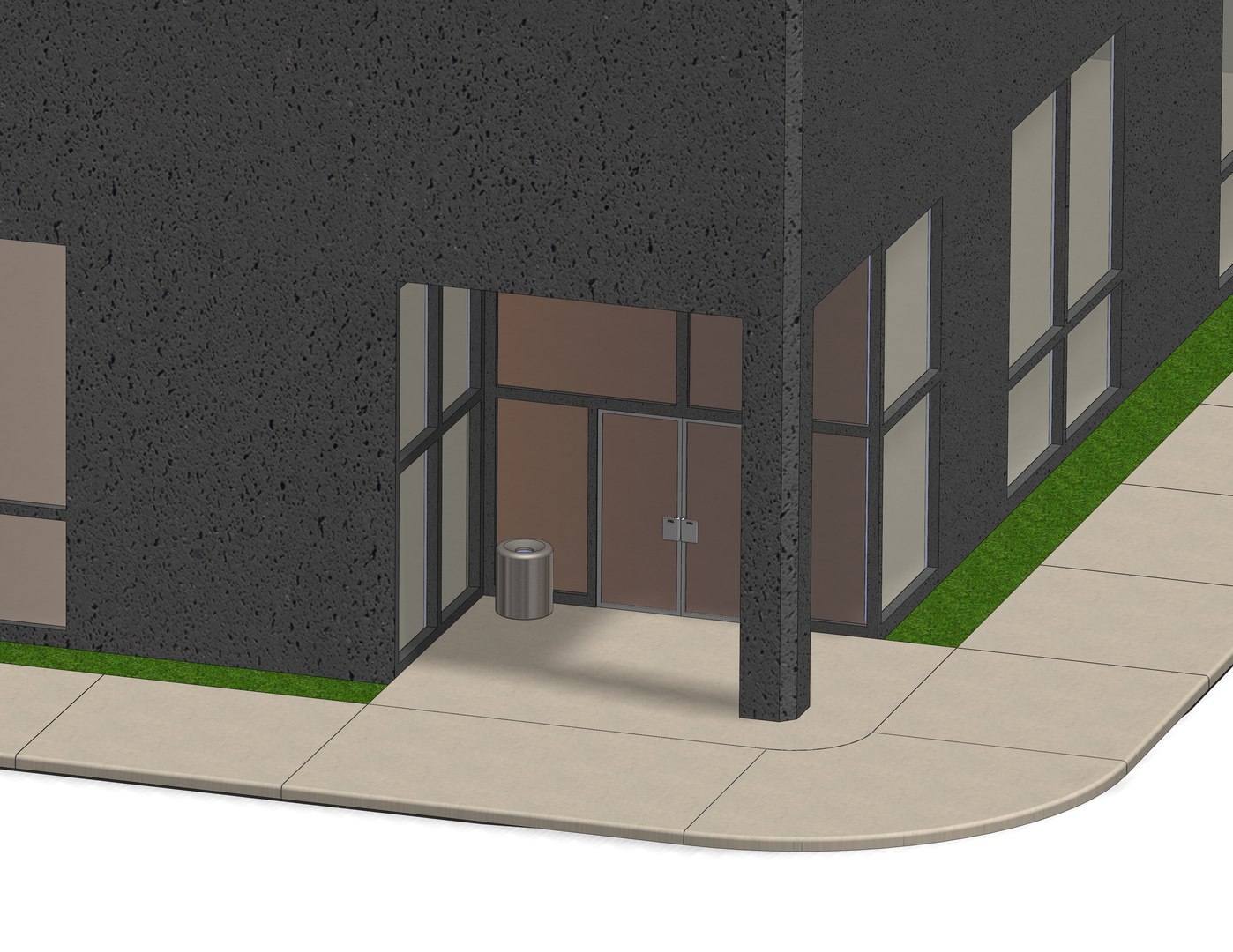 Small Warehouse Office Building 3d Model