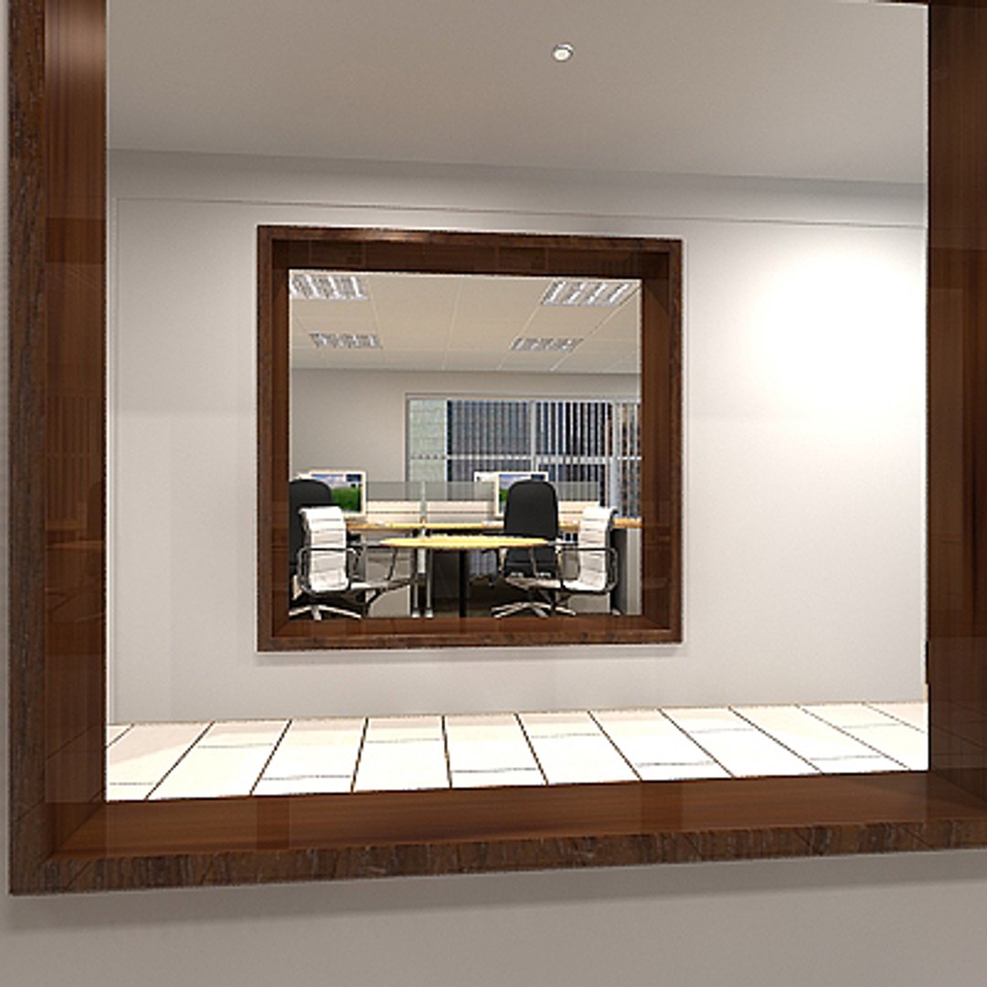Office Interior Scene 3d Model