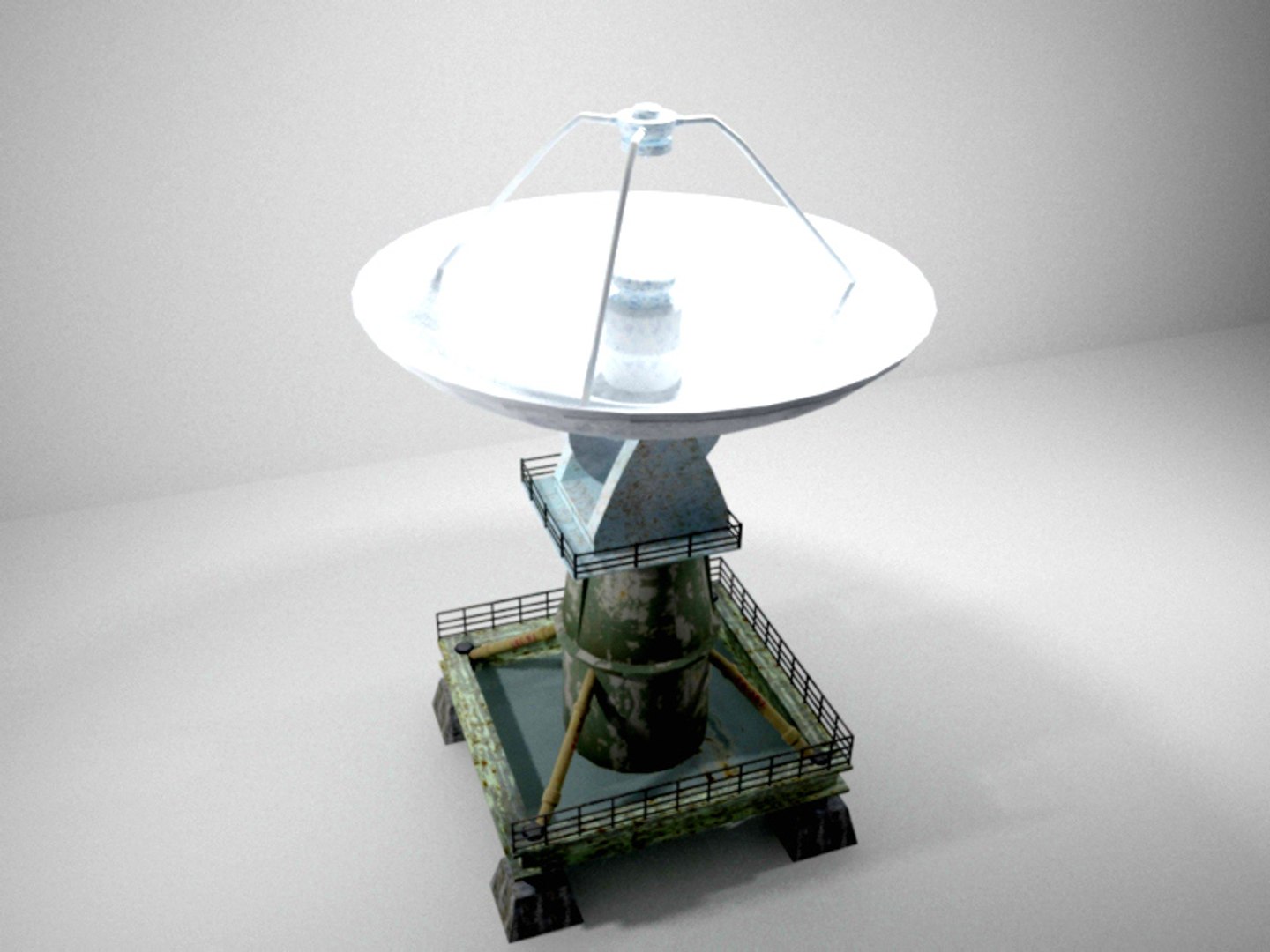 3d Antenna Radar Model