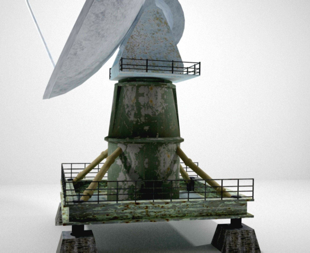 3d Antenna Radar Model