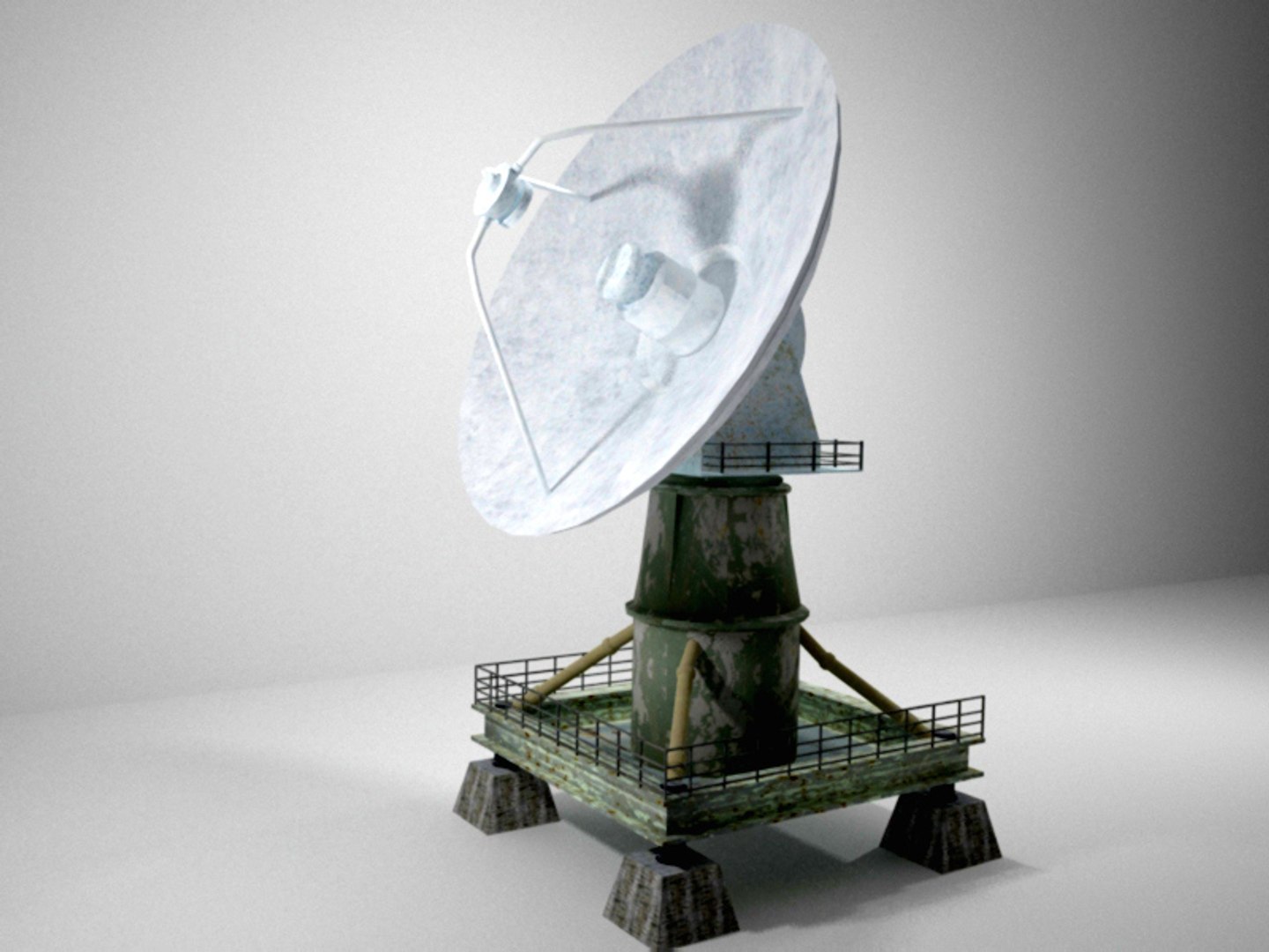 3d Antenna Radar Model
