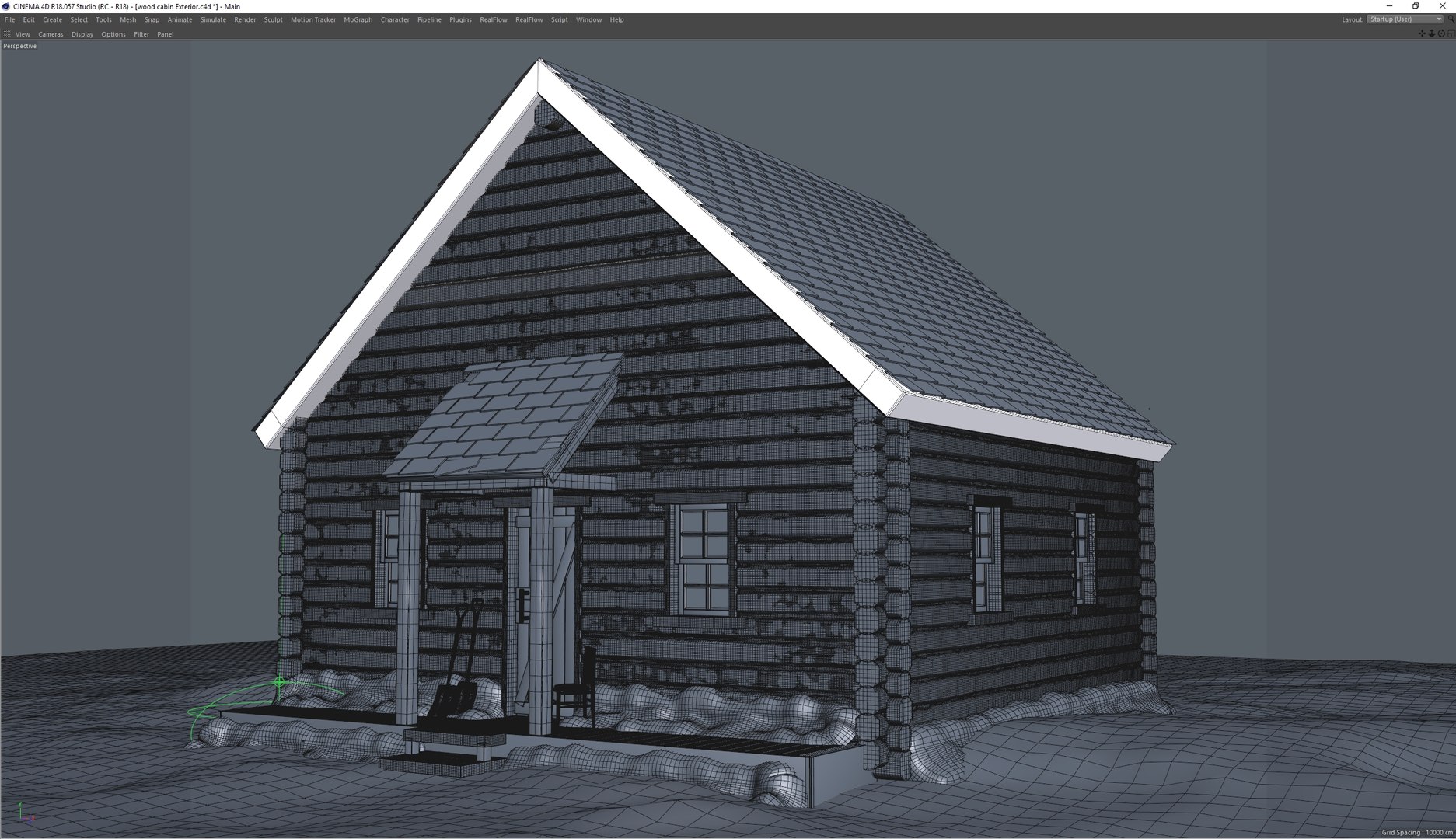 3D Model Wood Cabin Exterior - TurboSquid 1370416