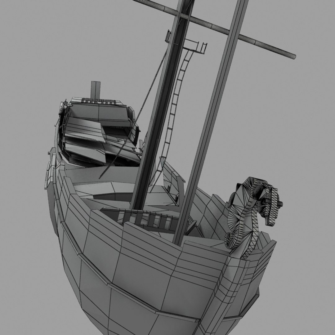 Sunken Ship Underwater 3d 3ds