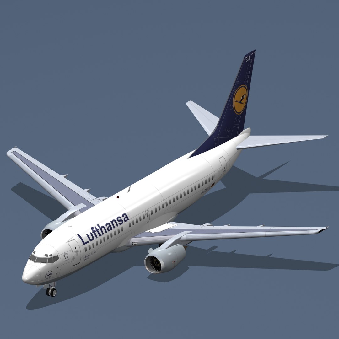 B 737-300 Lufthansa 3ds