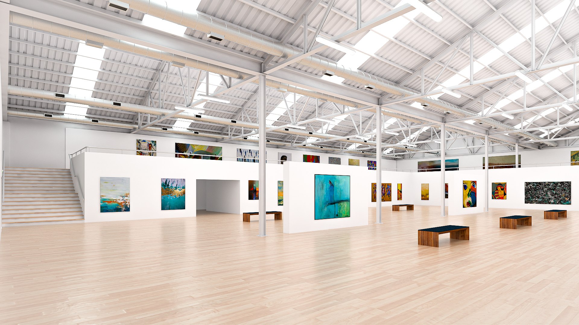 3D Art Gallery 01 - TurboSquid 1774523