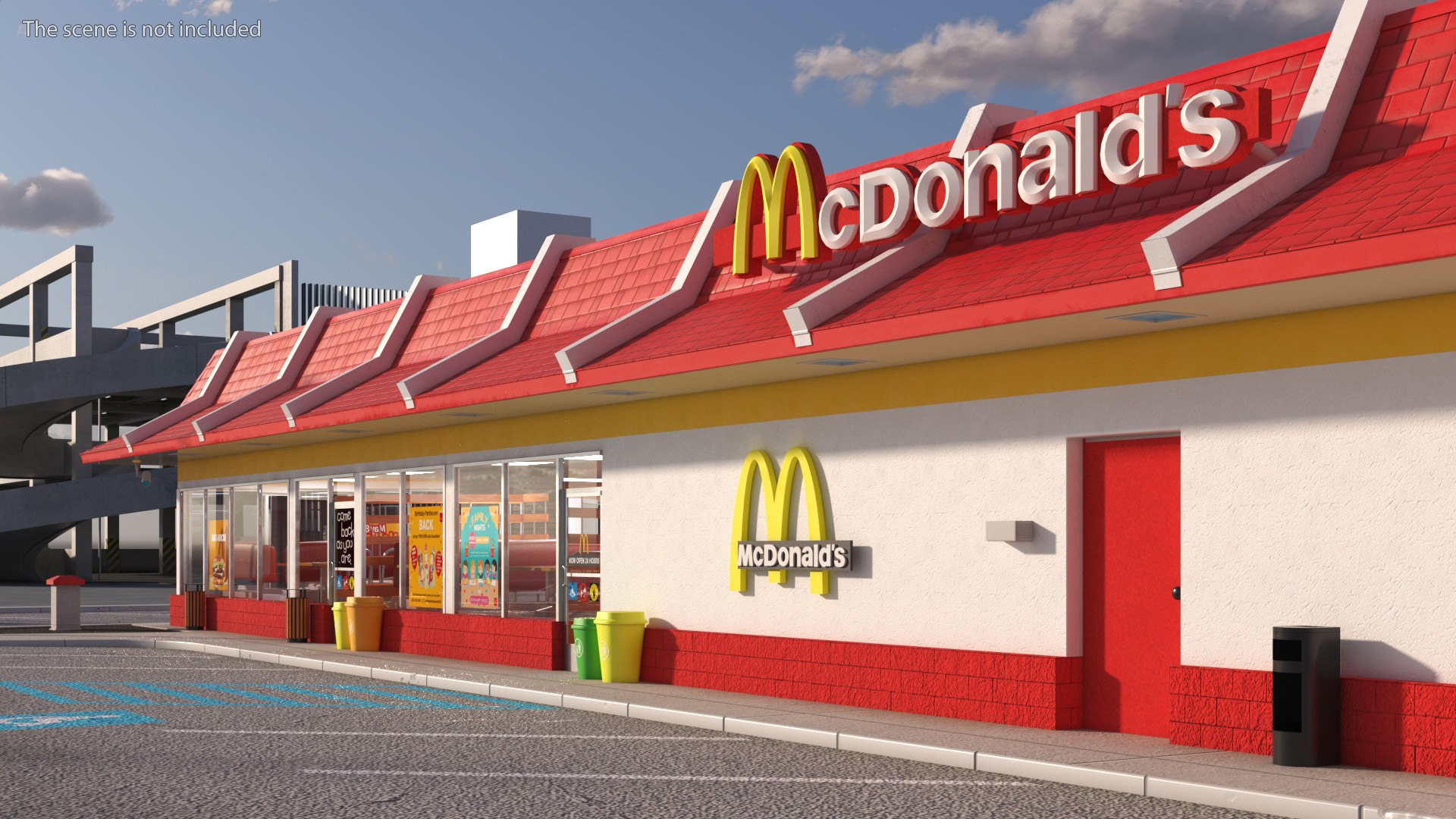 McDonalds Building 3D Model - TurboSquid 2384622