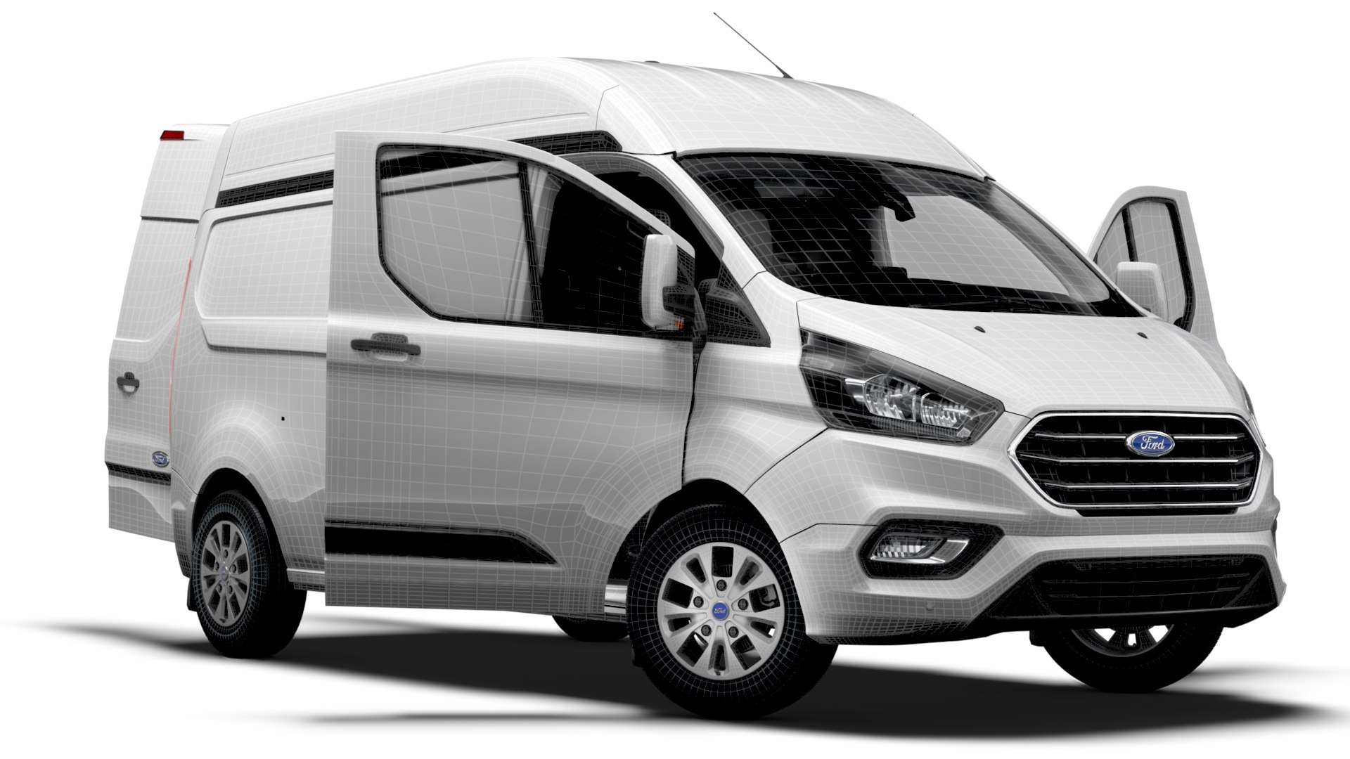 3D Ford Transit Custom L2H2 UKspec HQInterior 2022 Model - TurboSquid ...