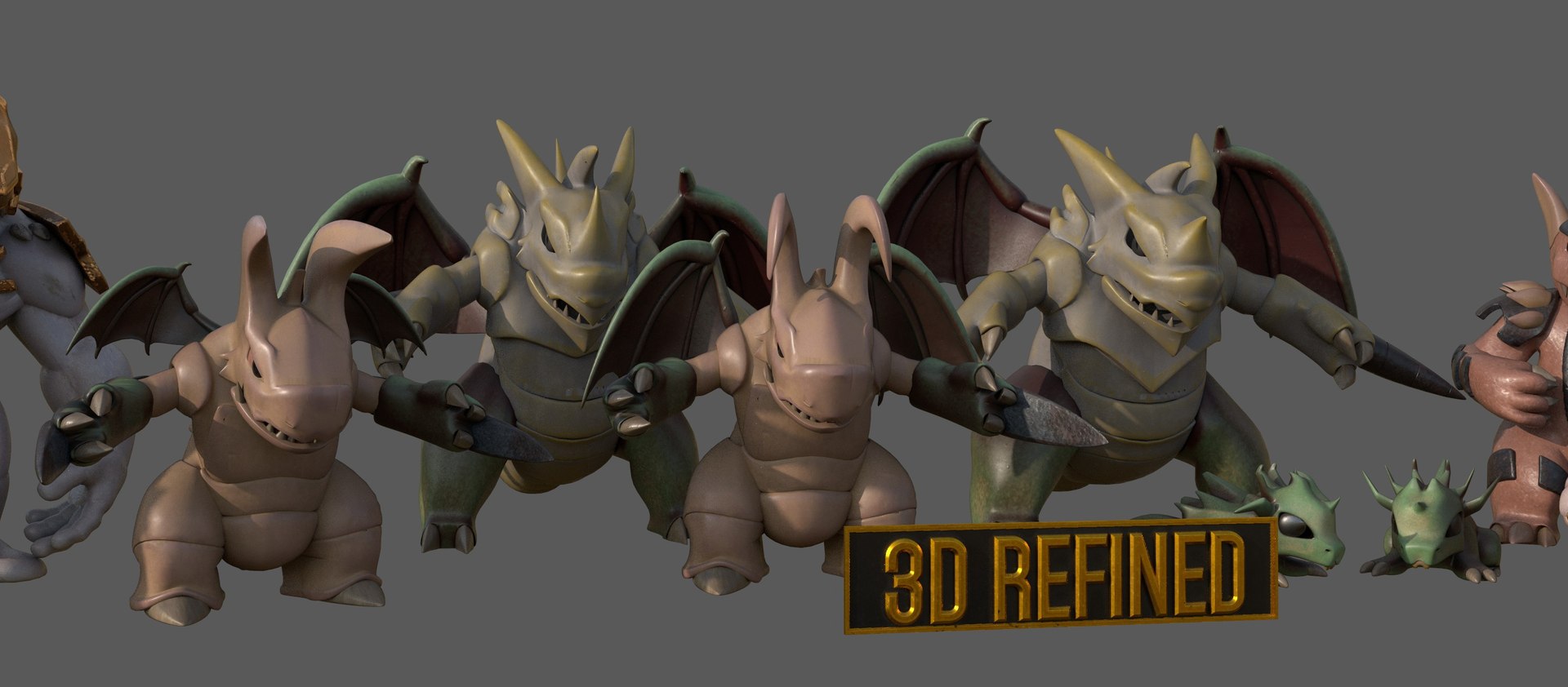 3D Model ULTIMATE CREATURE Evolution PACK - Over 100 Creature Variation ...