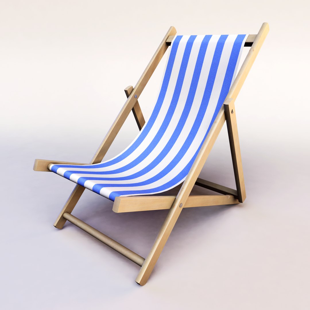 3D beach chair model - TurboSquid 529659