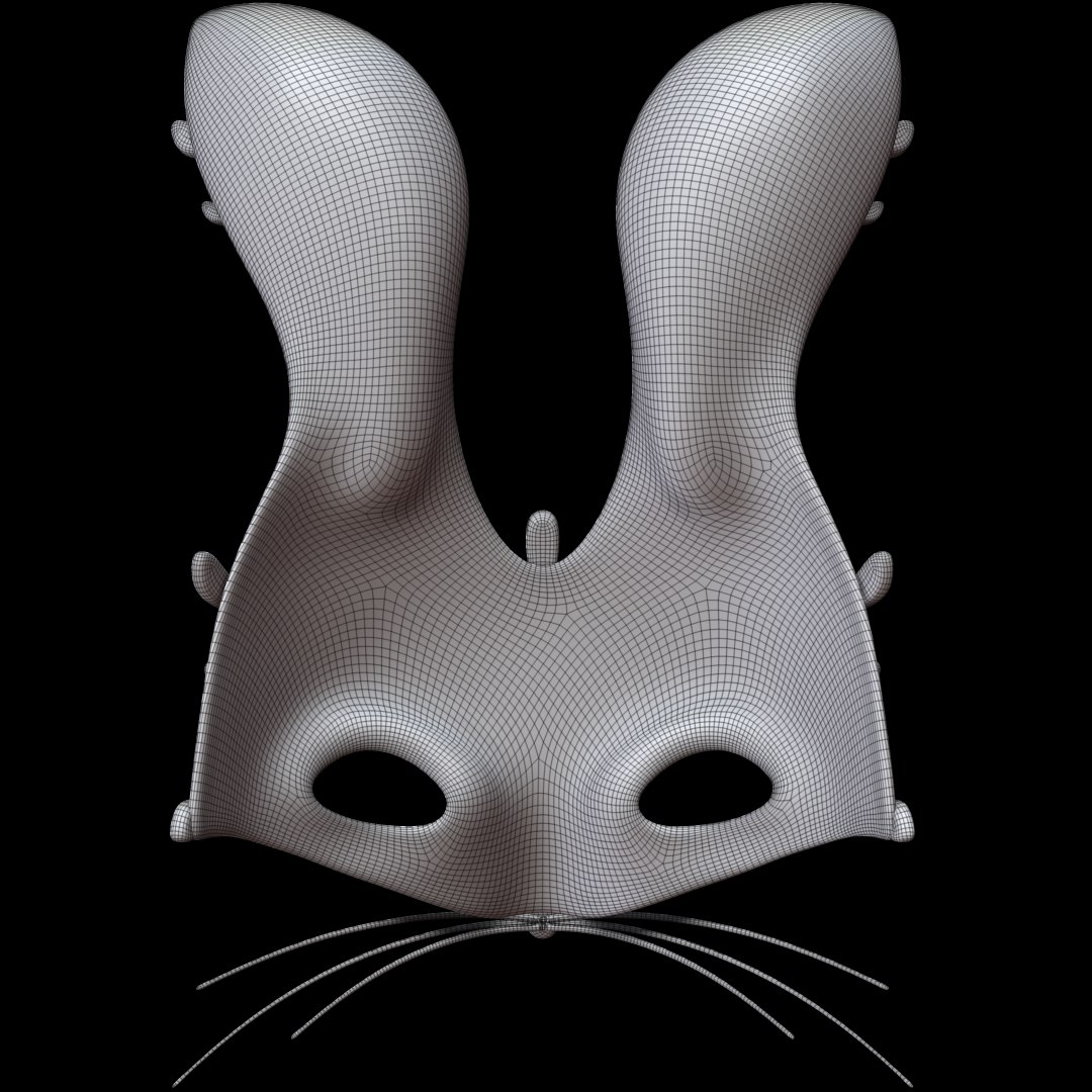 3d Model Bunny Mask