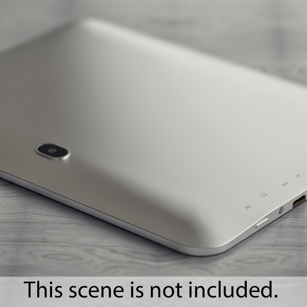 3d android gray pc tablet