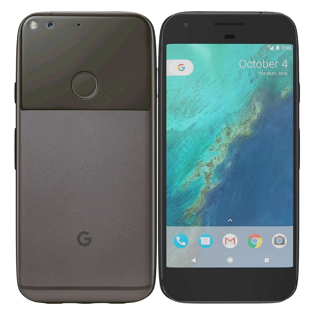 Google Pixel Quite Black 3d Obj