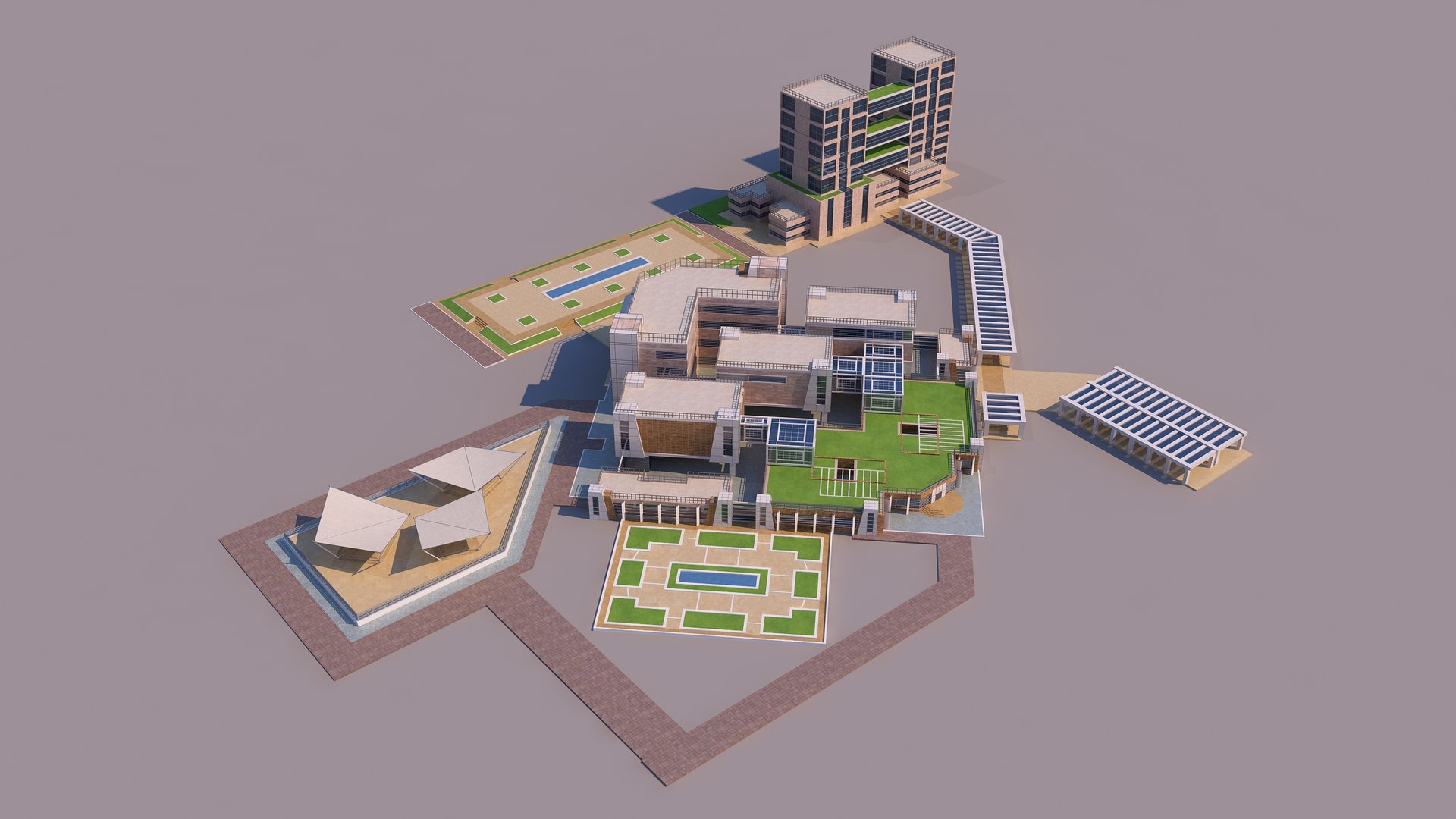 3D Model 0146 - Research Center Building - TurboSquid 2238843